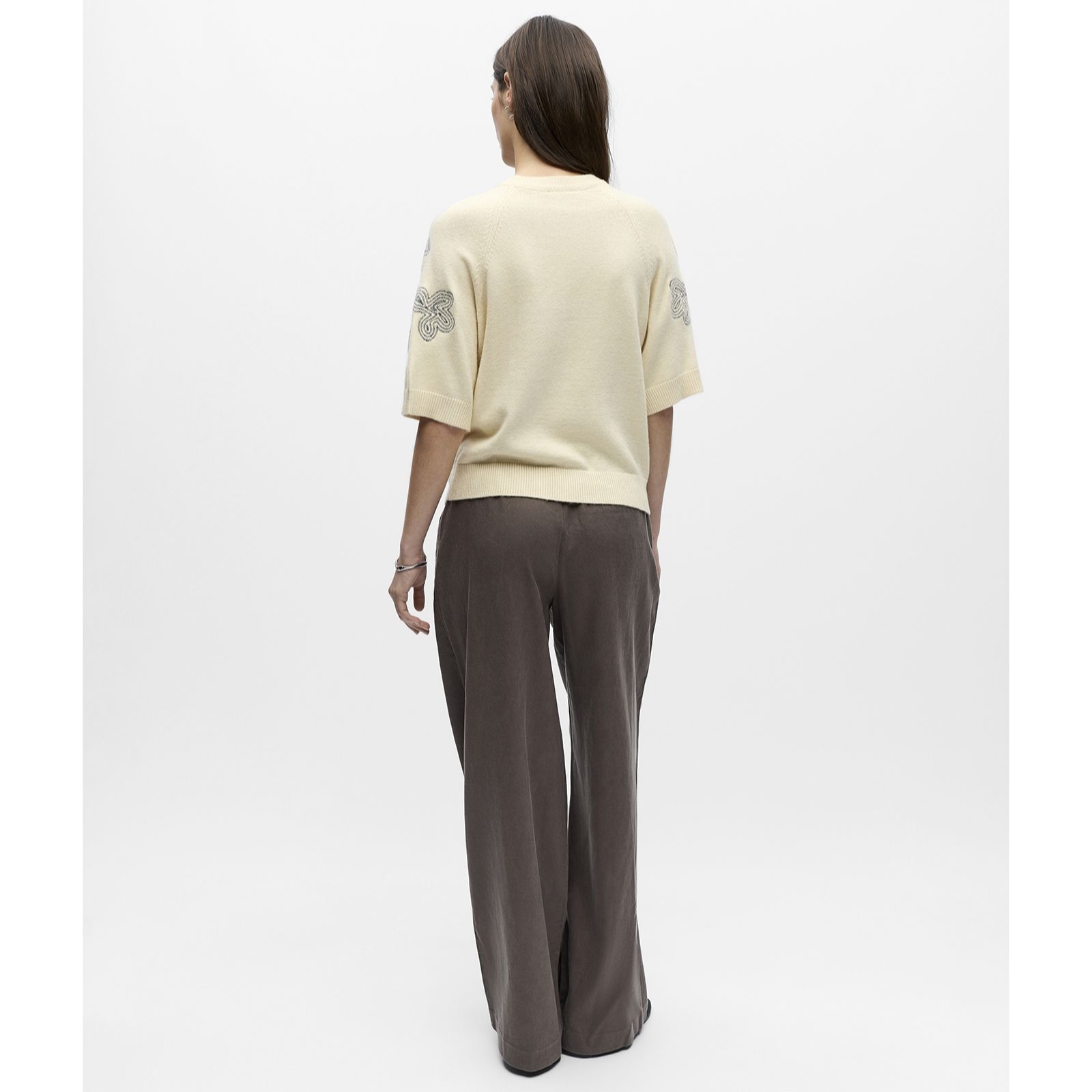 Object Laney Embroidered Detail Knitted Jumper - QVC UK