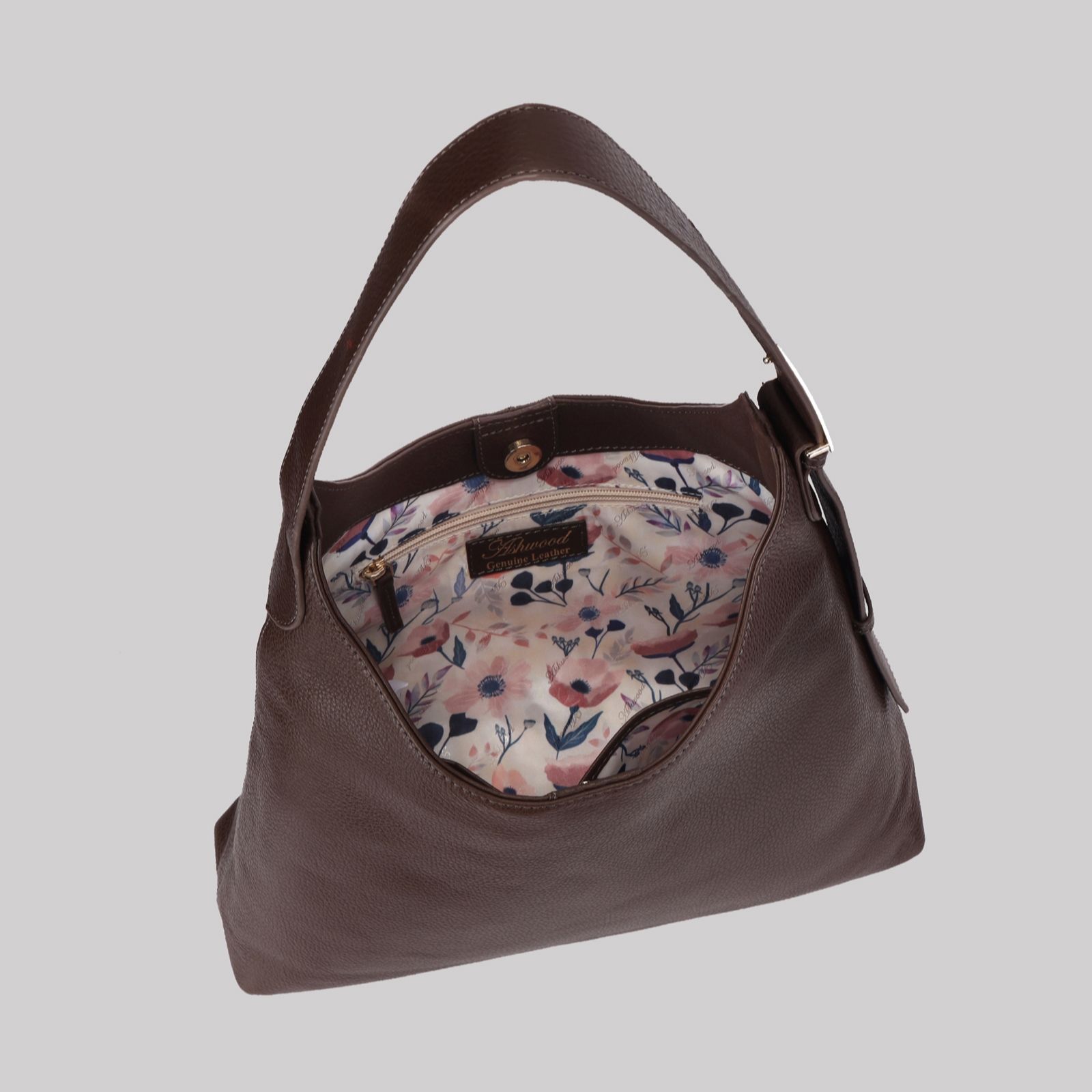 Ashwood Leather Scoop Shoulder Bag - QVC UK