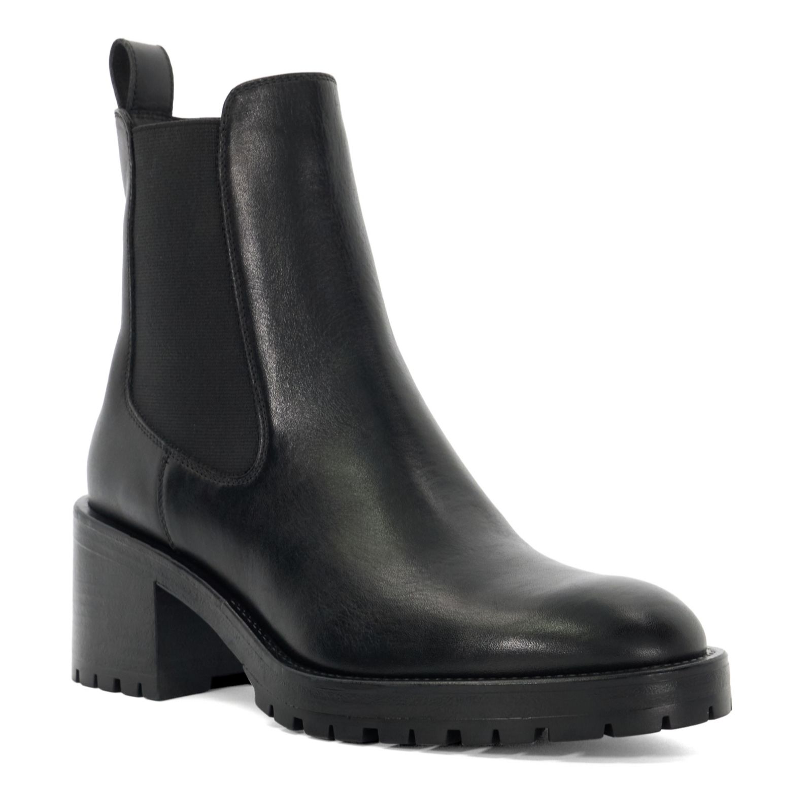 Dune London Positivity Chunky Leather Chelsea Boots - QVC UK