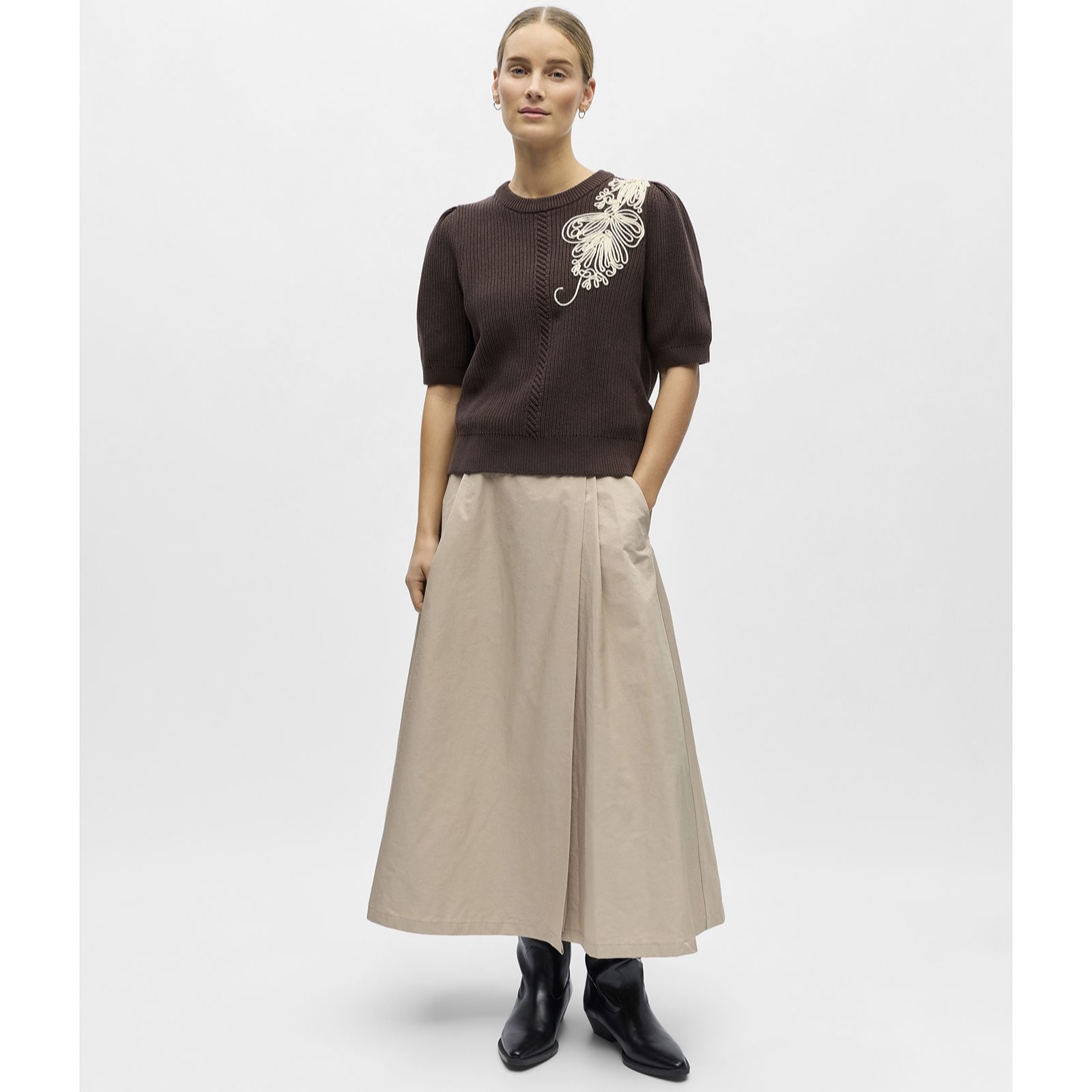 Object Star Embroidered Detail Knitted Jumper - QVC UK