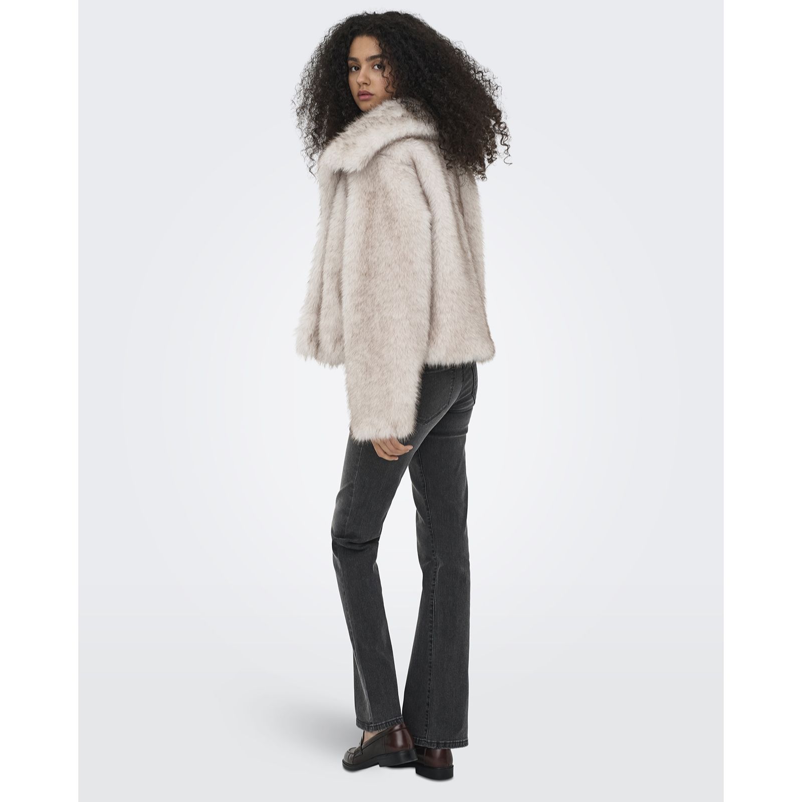Only Dawn Faux Fur Jacket - QVC UK