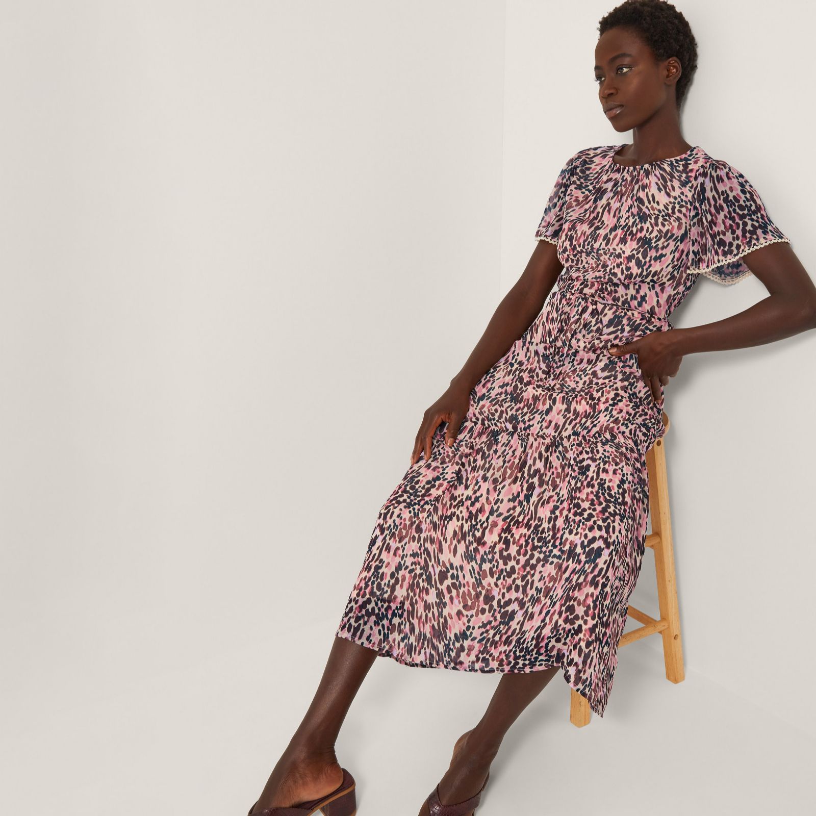 Monsoon Sisi Animal Print Dress - QVC UK