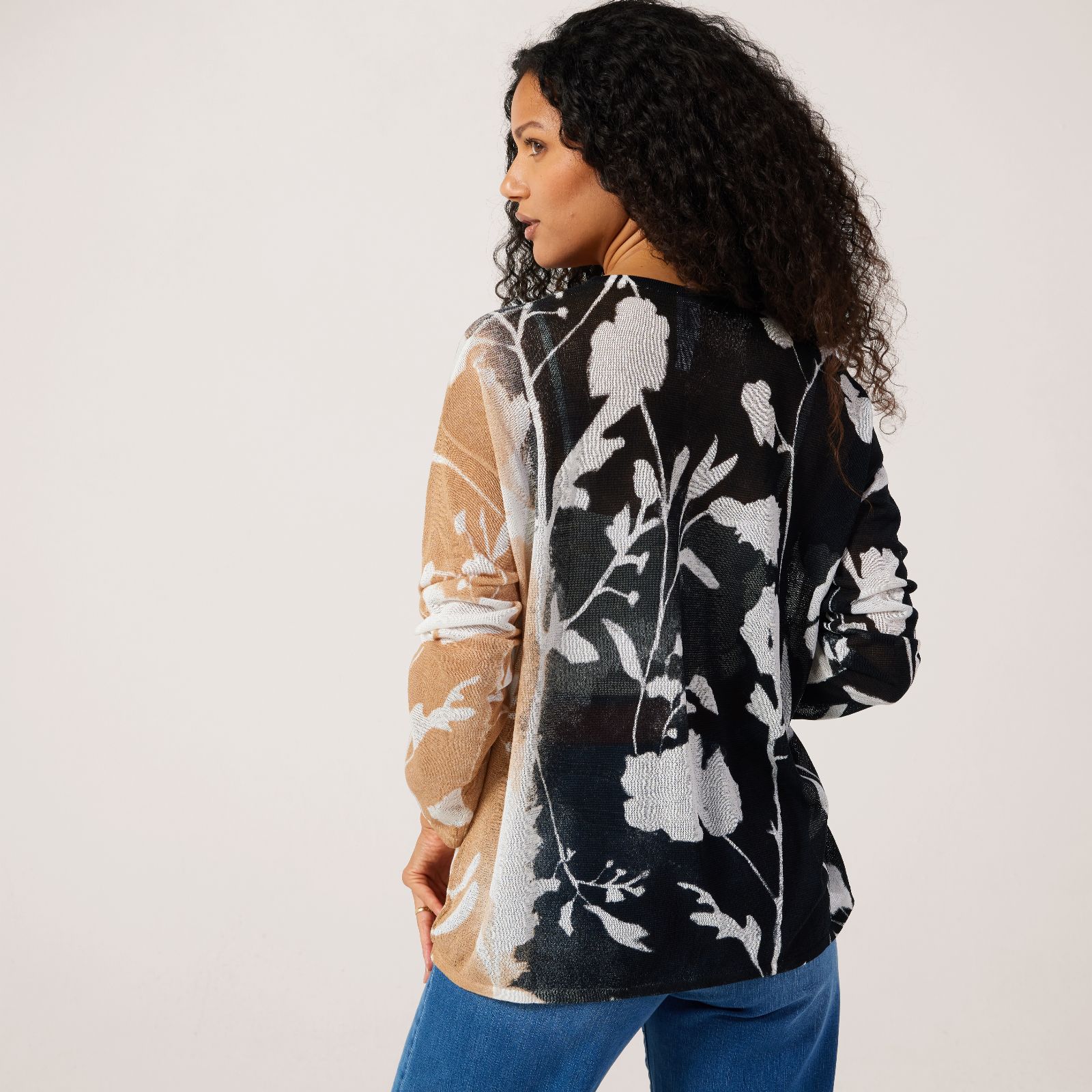 MarlaWynne Fall Floral Printed Jumper - QVC UK