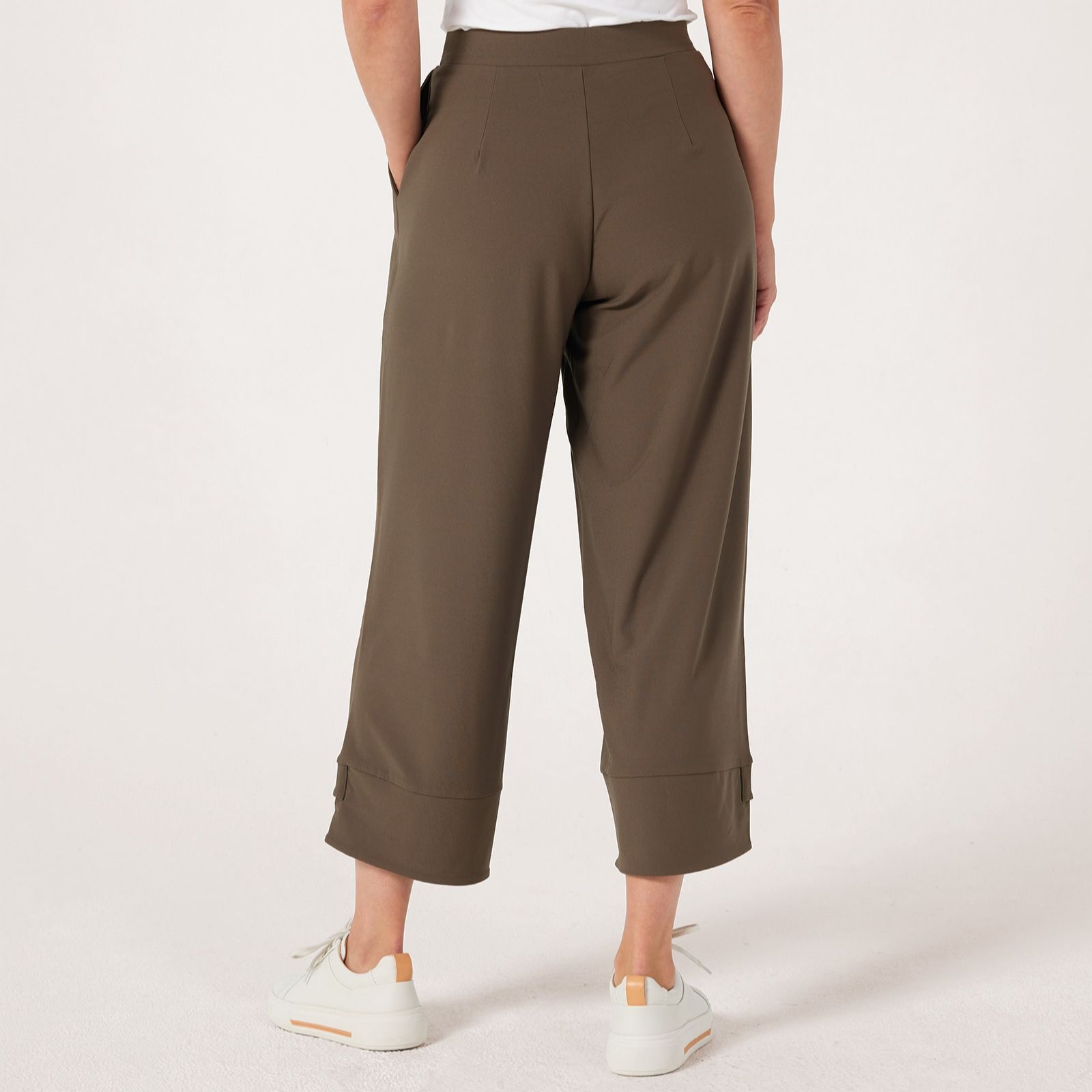 MarlaWynne Collection Luxe Crepe Trousers - QVC UK