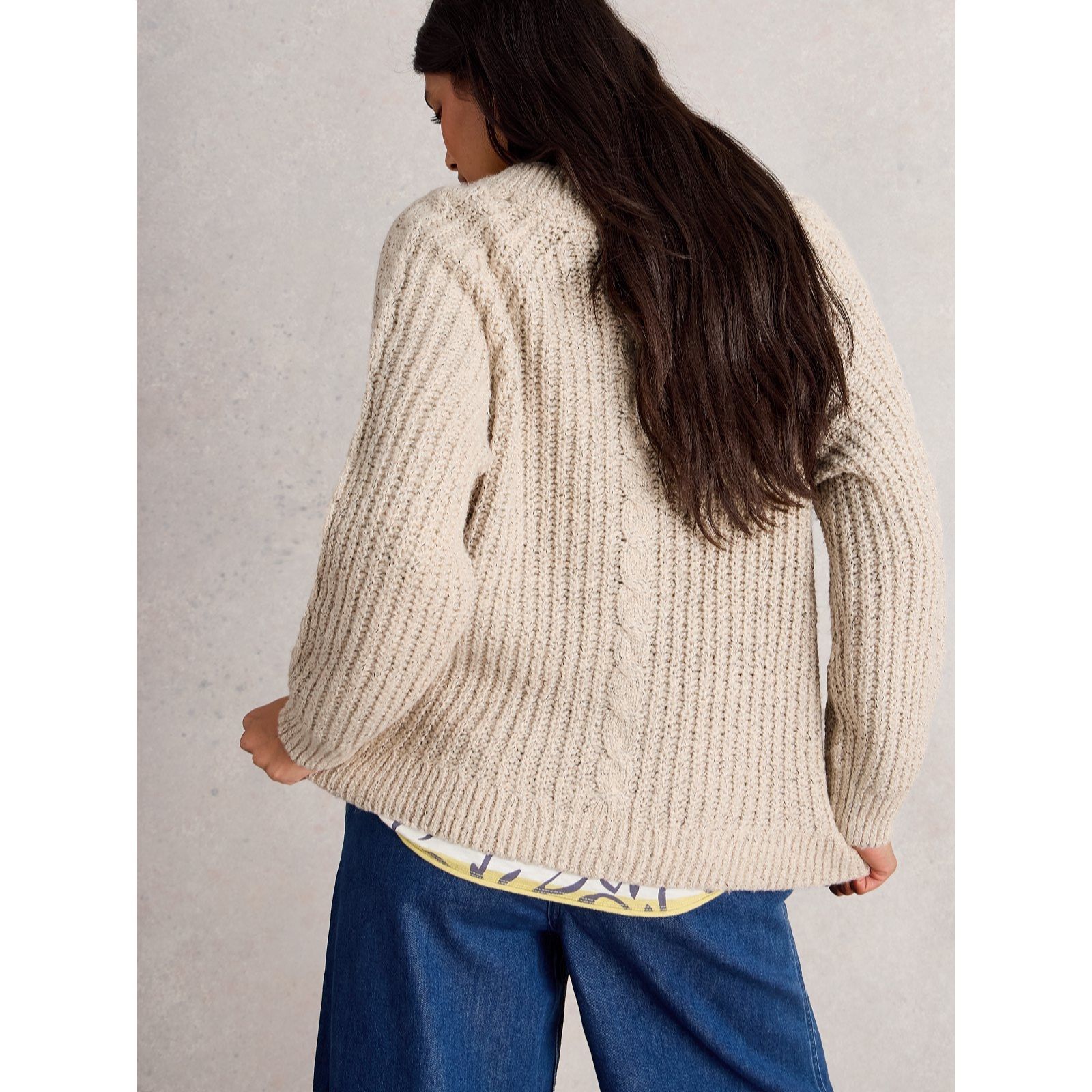 White Stuff Sally Slub Cardigan - QVC UK