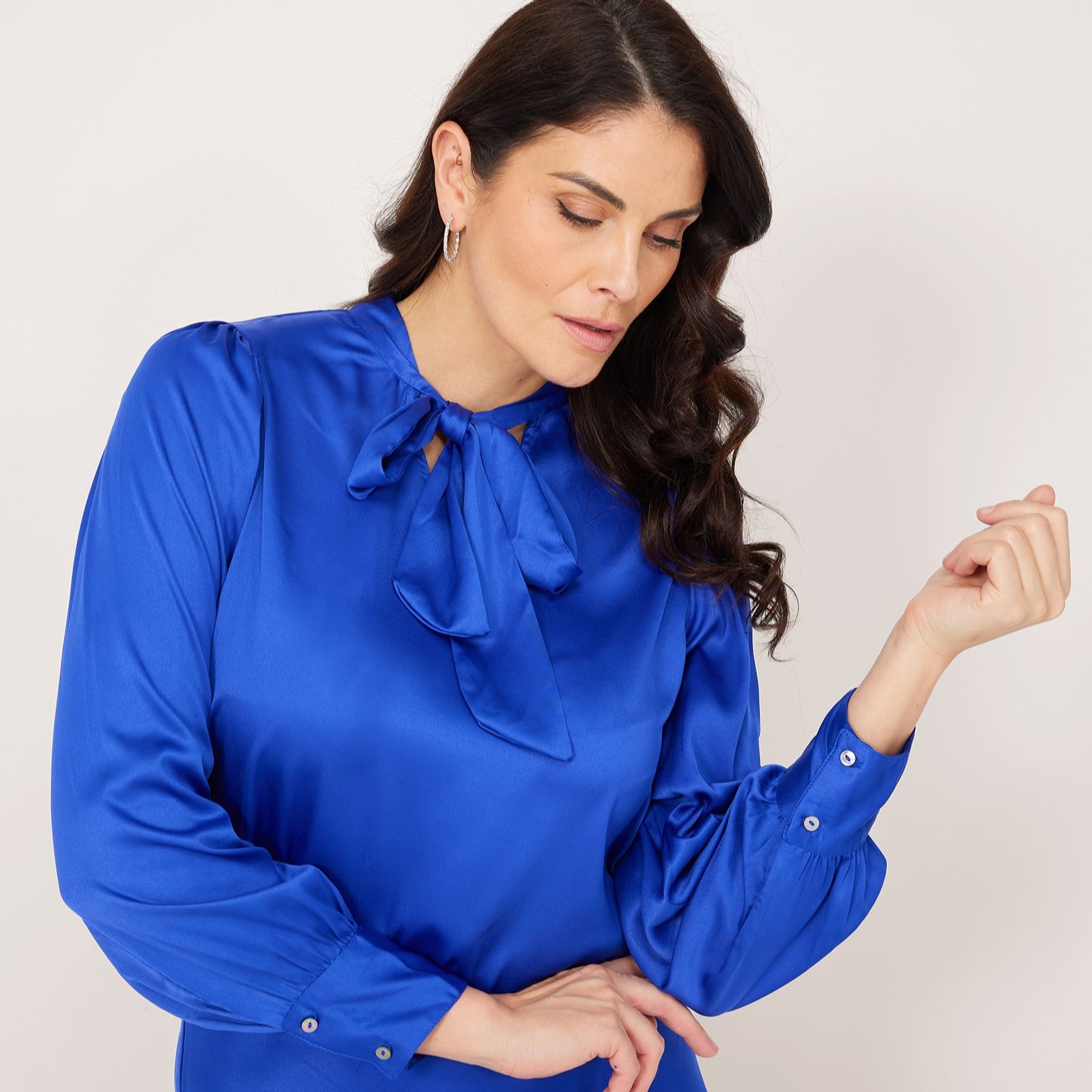 Only Jane Bow Neck Blouse - QVC UK