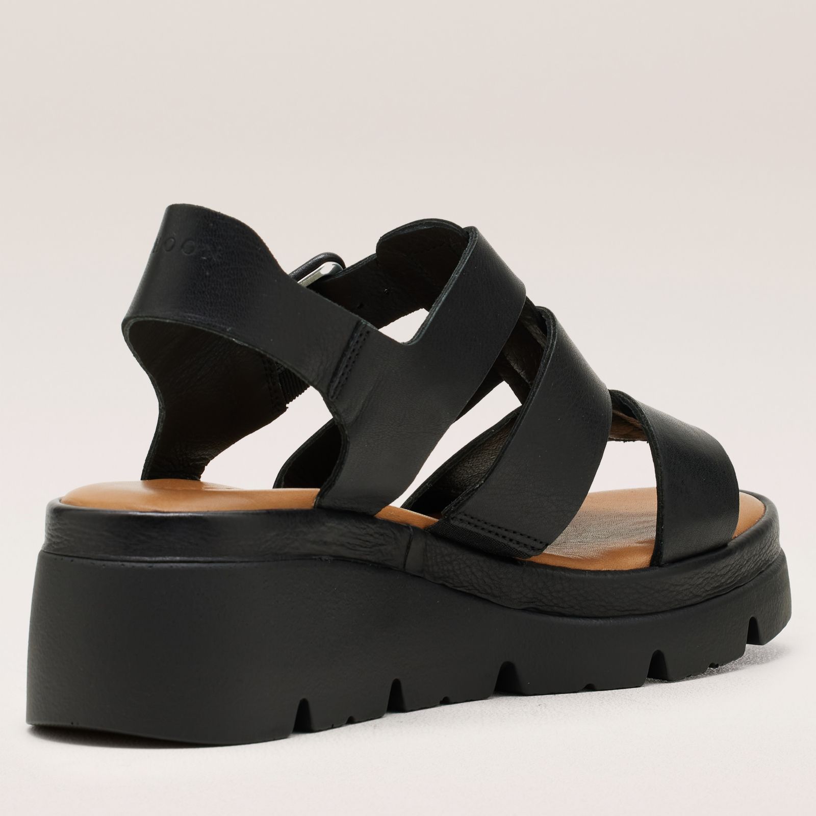 Shoon States Leather Wedge Sandal - QVC UK