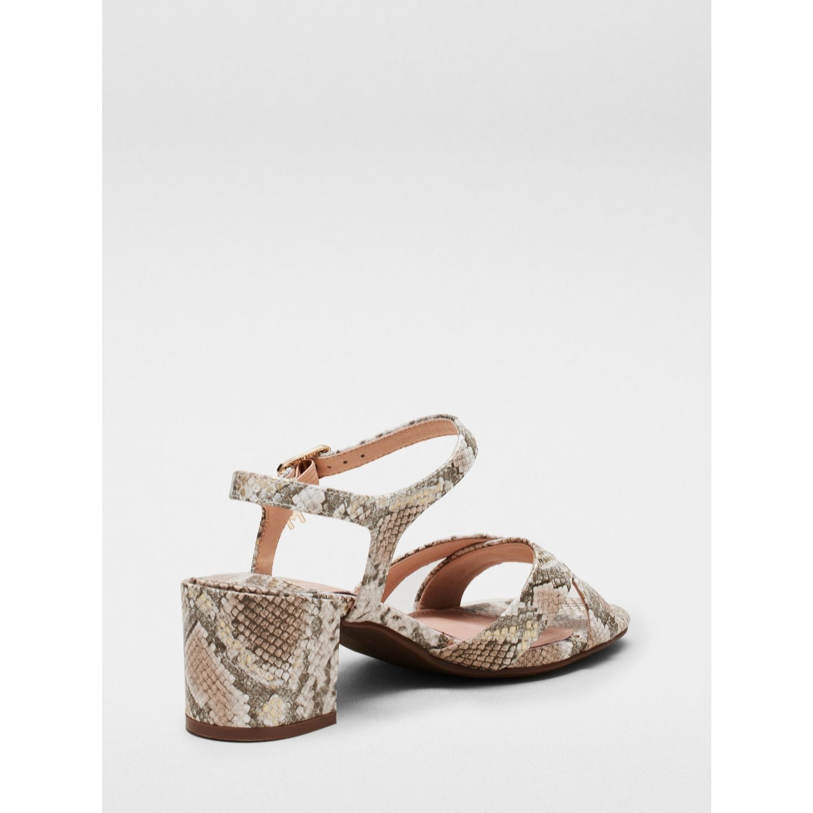 Outlet Moda in Pelle Lotsie Heeled Sandal - QVC UK