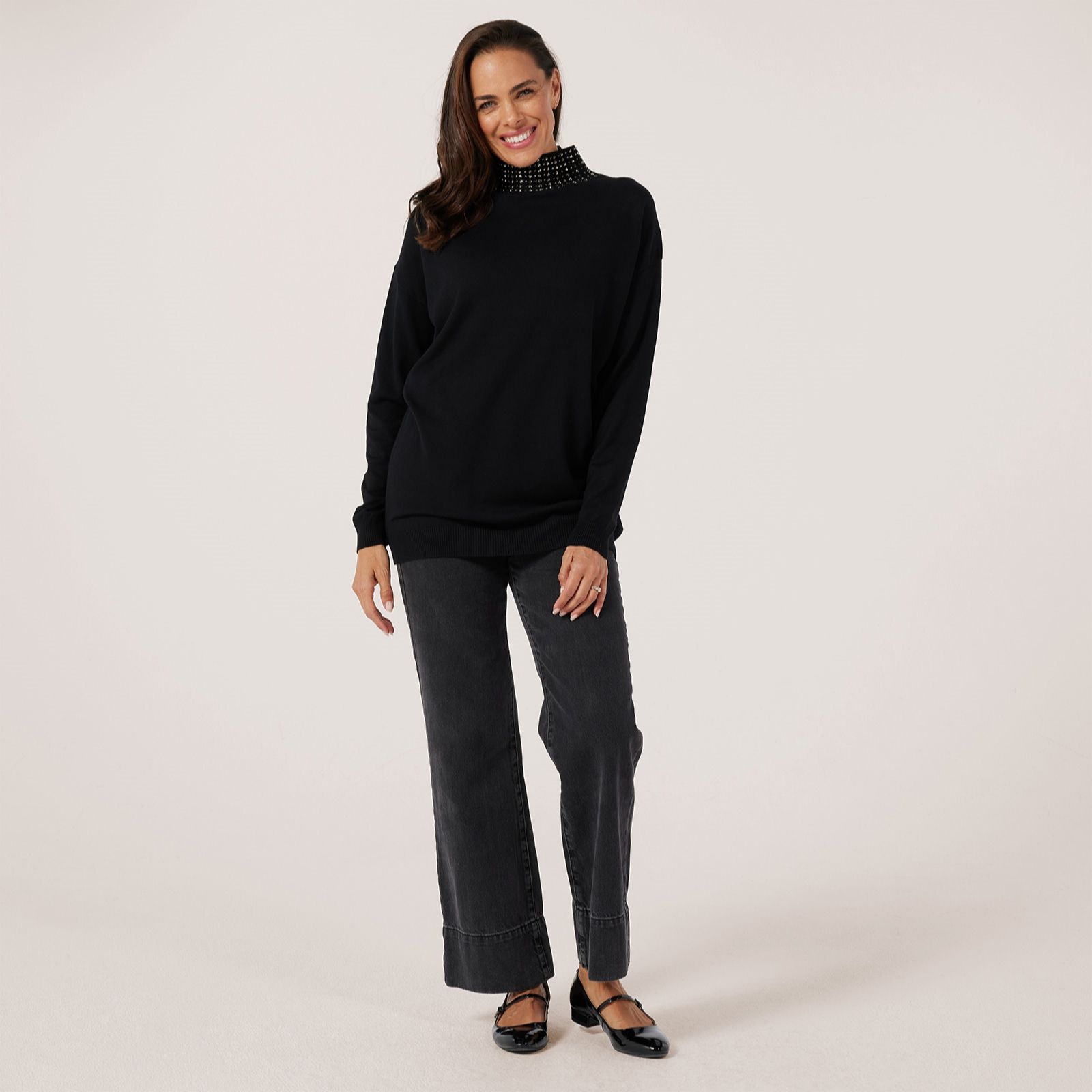 Frank Usher Bling Knit Jumper - QVC UK