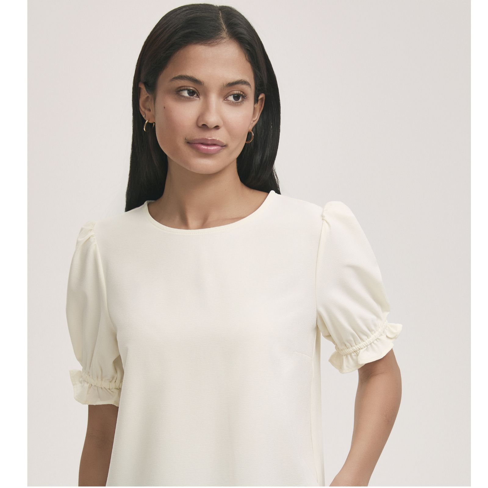 Finery London Charlie Puff Sleeve Top - QVC UK