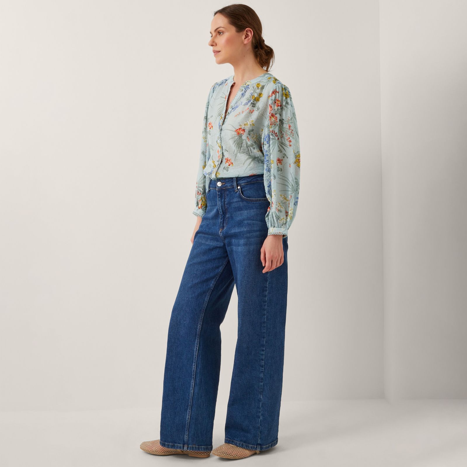 Monsoon Jess Print Shirt - QVC UK