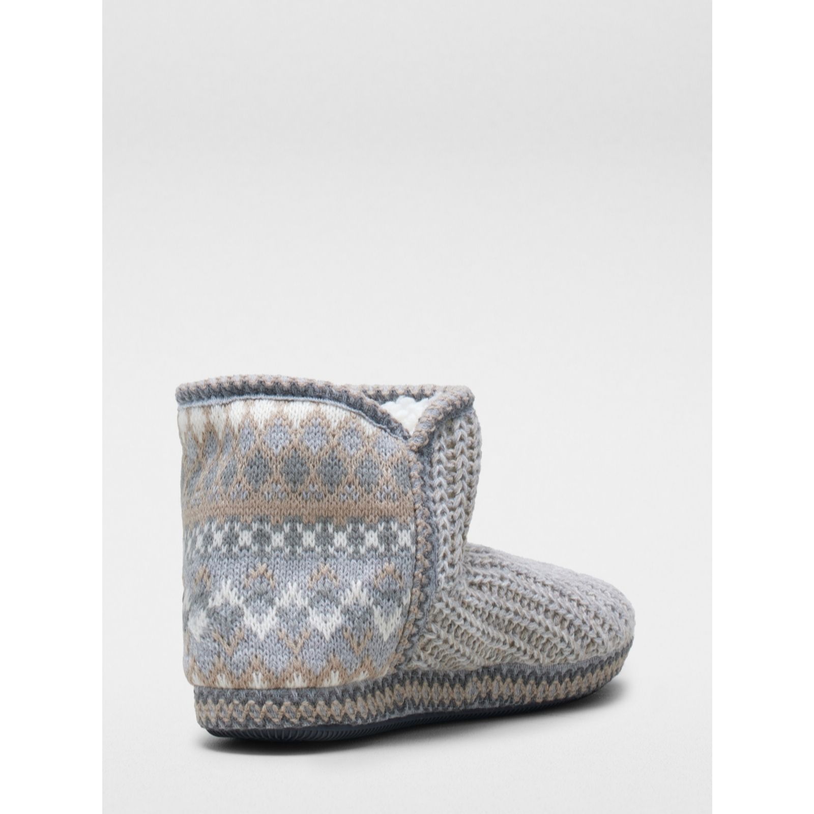 Outlet Muk Luks Leigh Fairisle Slipper Boot - QVC UK