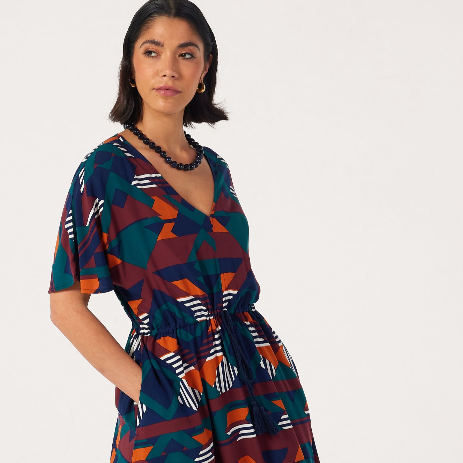 Ben De Lisi Studio 70 Printed Dress Standard - QVC UK