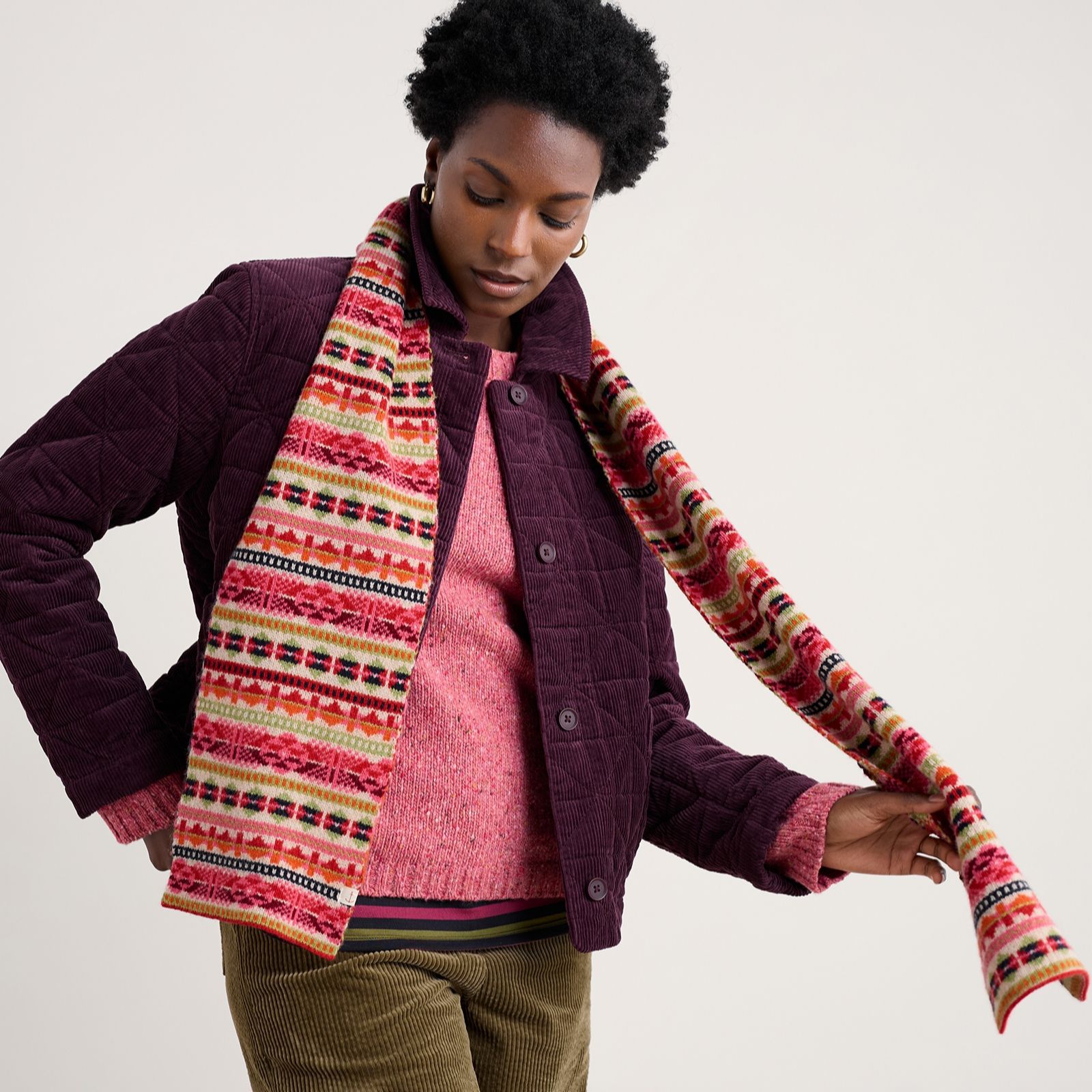 Seasalt Cornwall Bright Line Scarf - QVC UK