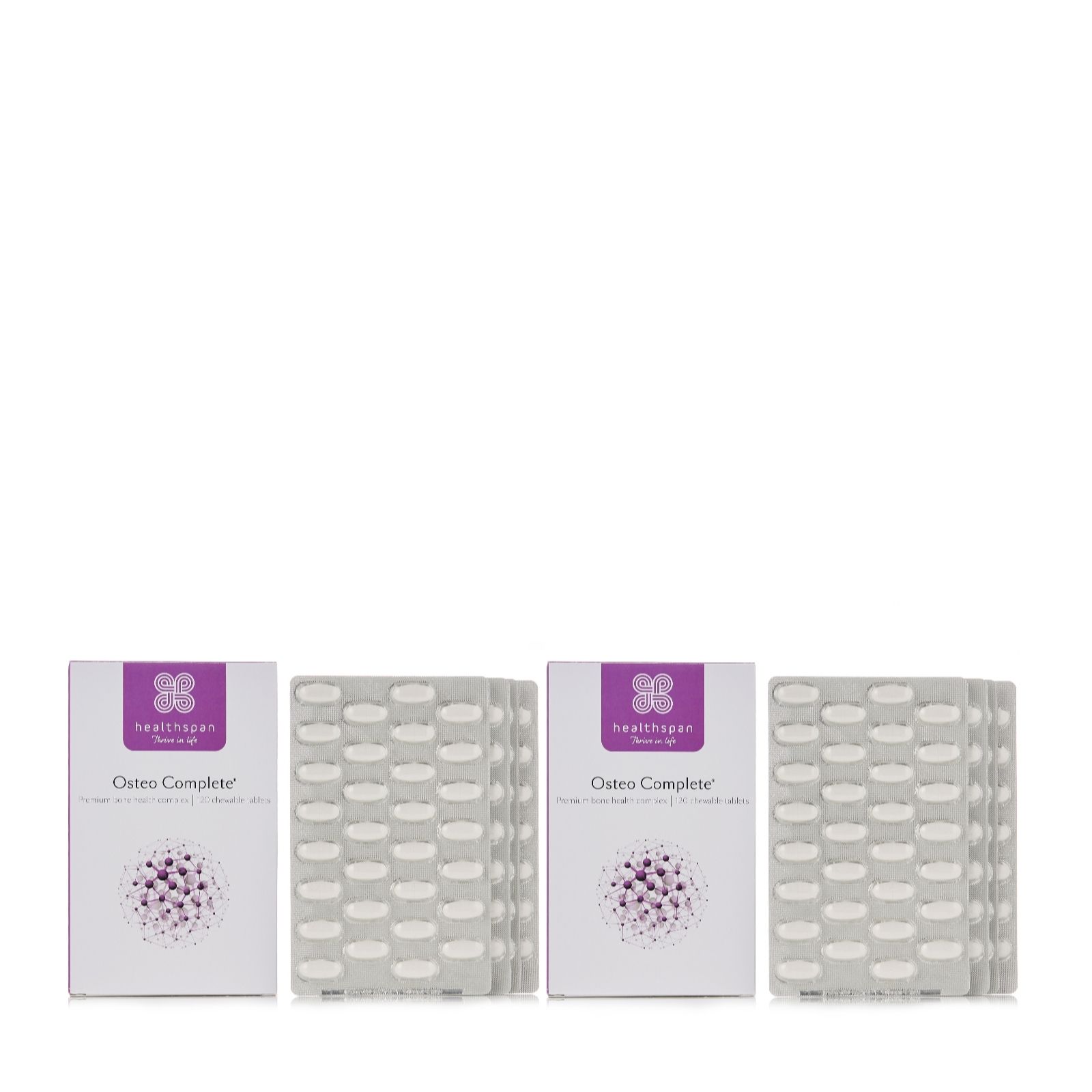 Healthspan Osteo Complete Chewable Tablets 80 Day Supply - QVC UK
