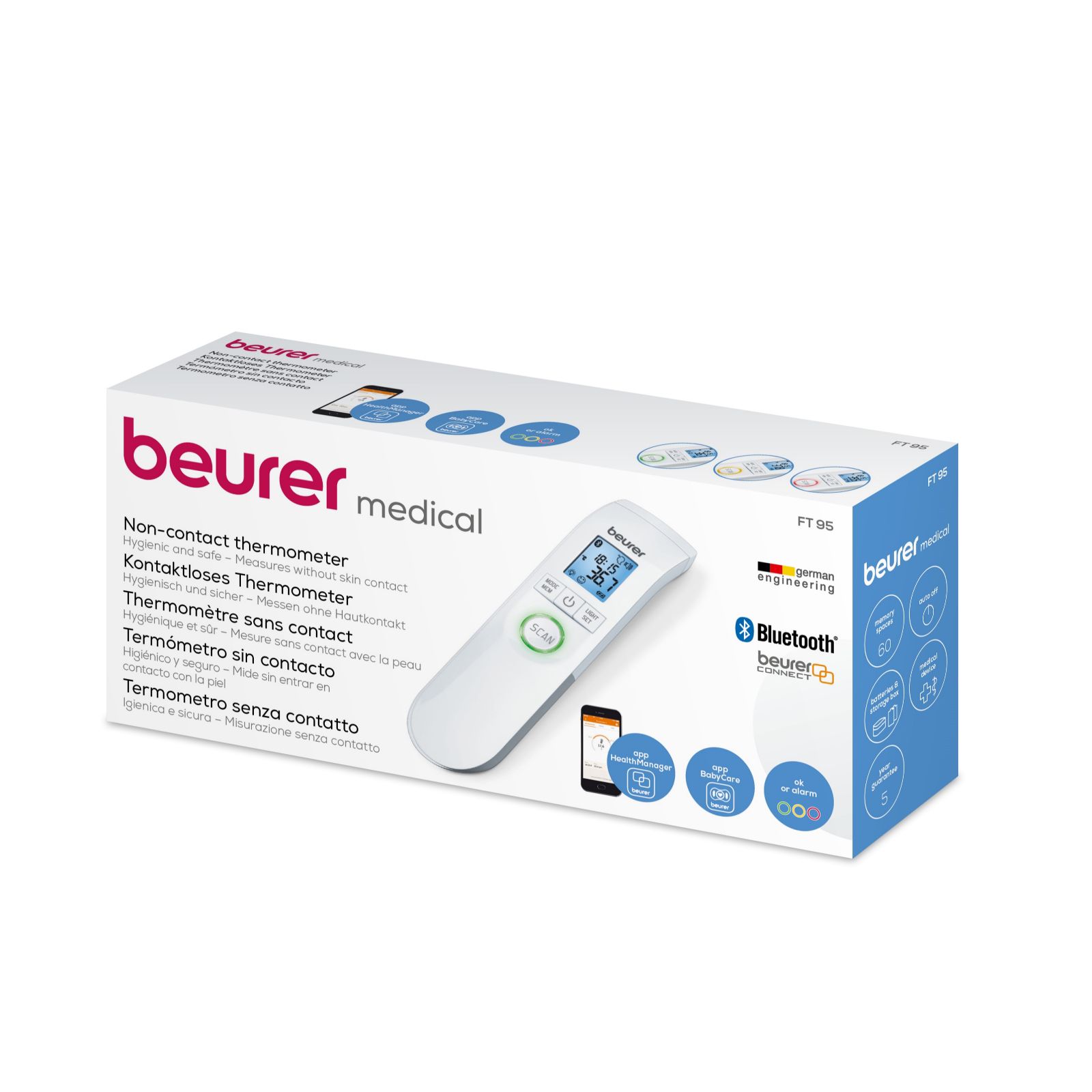 Beurer Non-contact Thermometer FT 95 - QVC UK