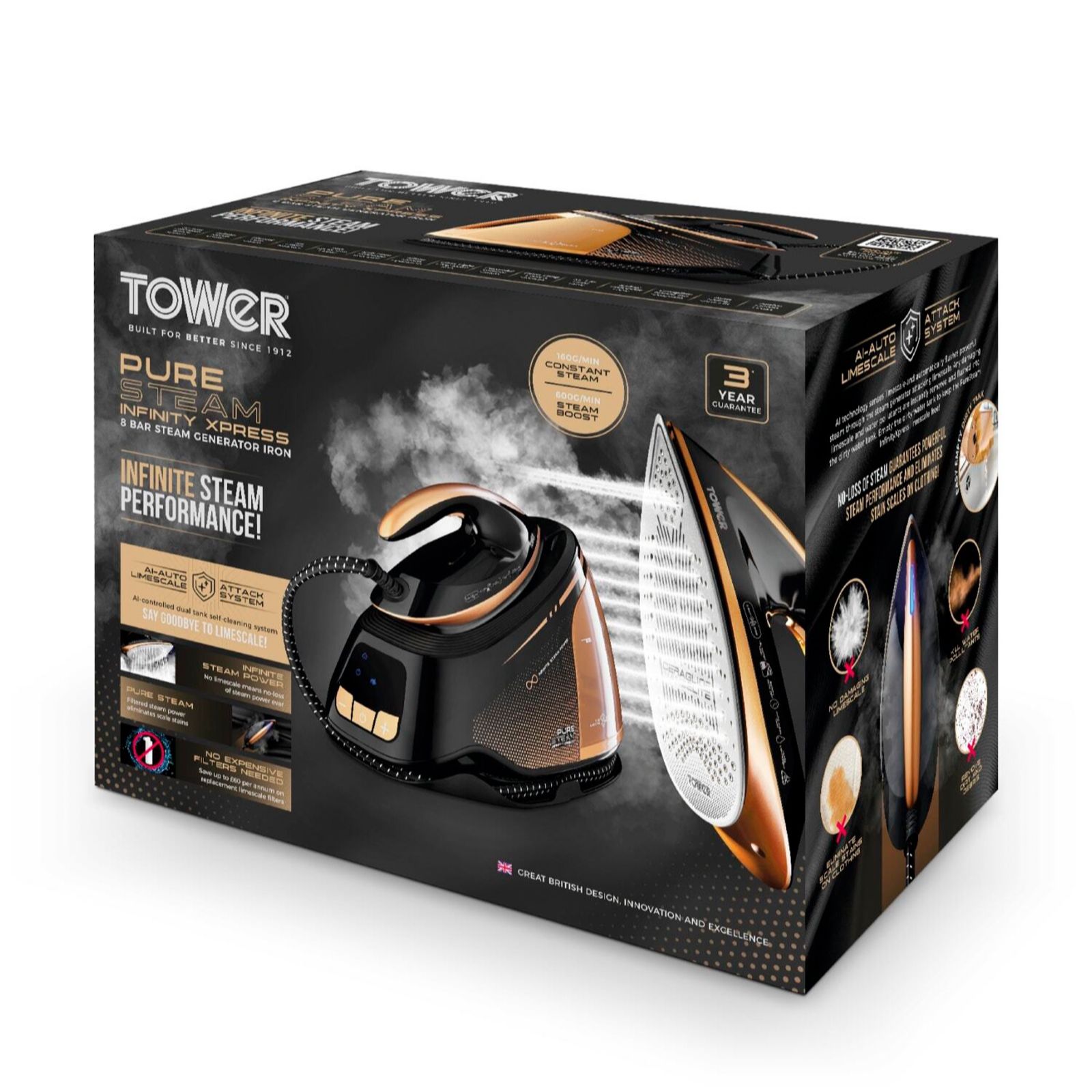 Tower Infinity Xpress Steam Gen Iron - QVC UK