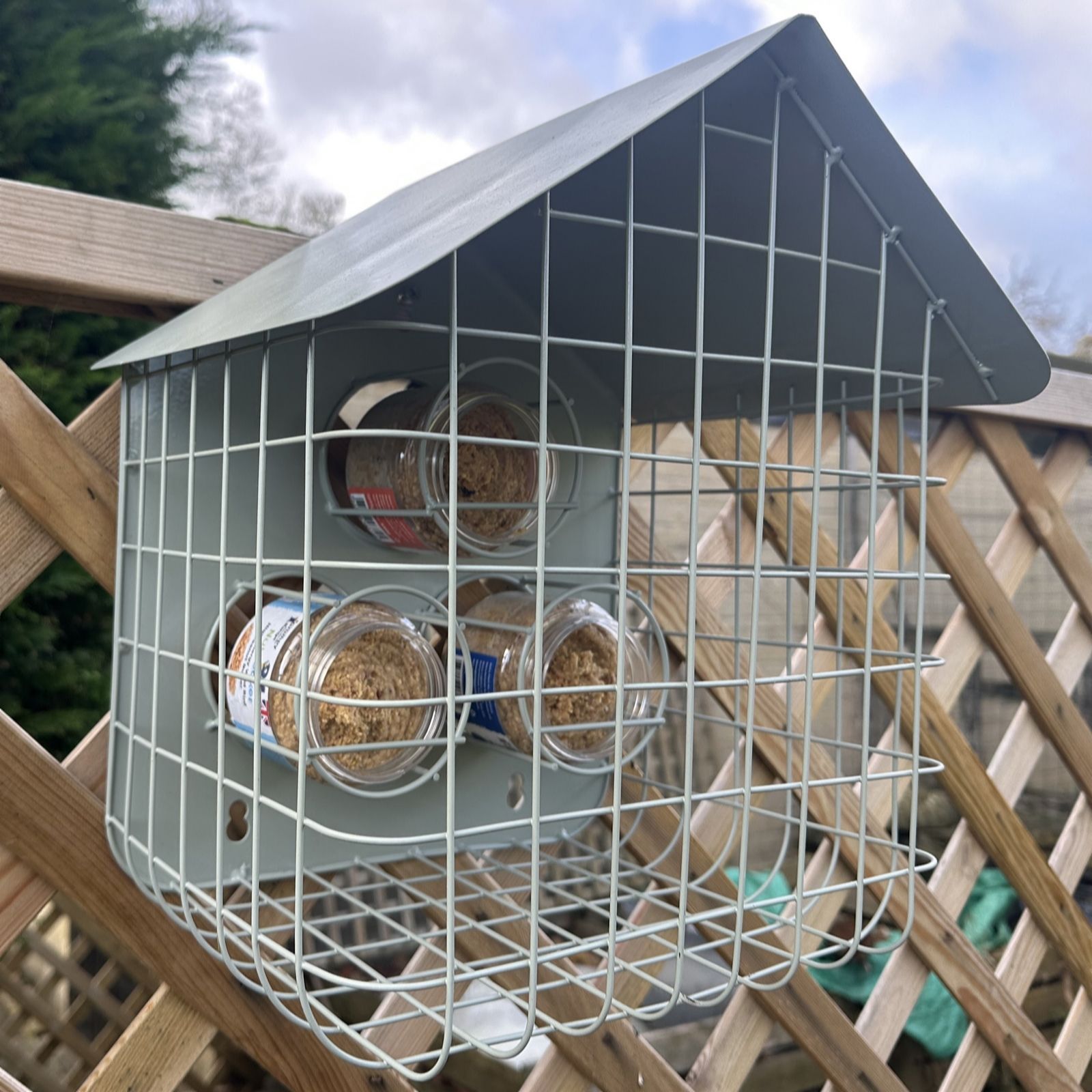 Grumpy Gardener Squirrel Resistant 3 Jar Nutpecker Feeder - QVC UK