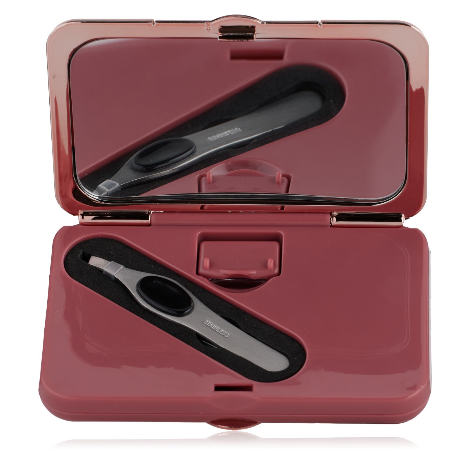 Simply Beauty 7x Magnification Mirror with LED & Tweezers - QVC UK