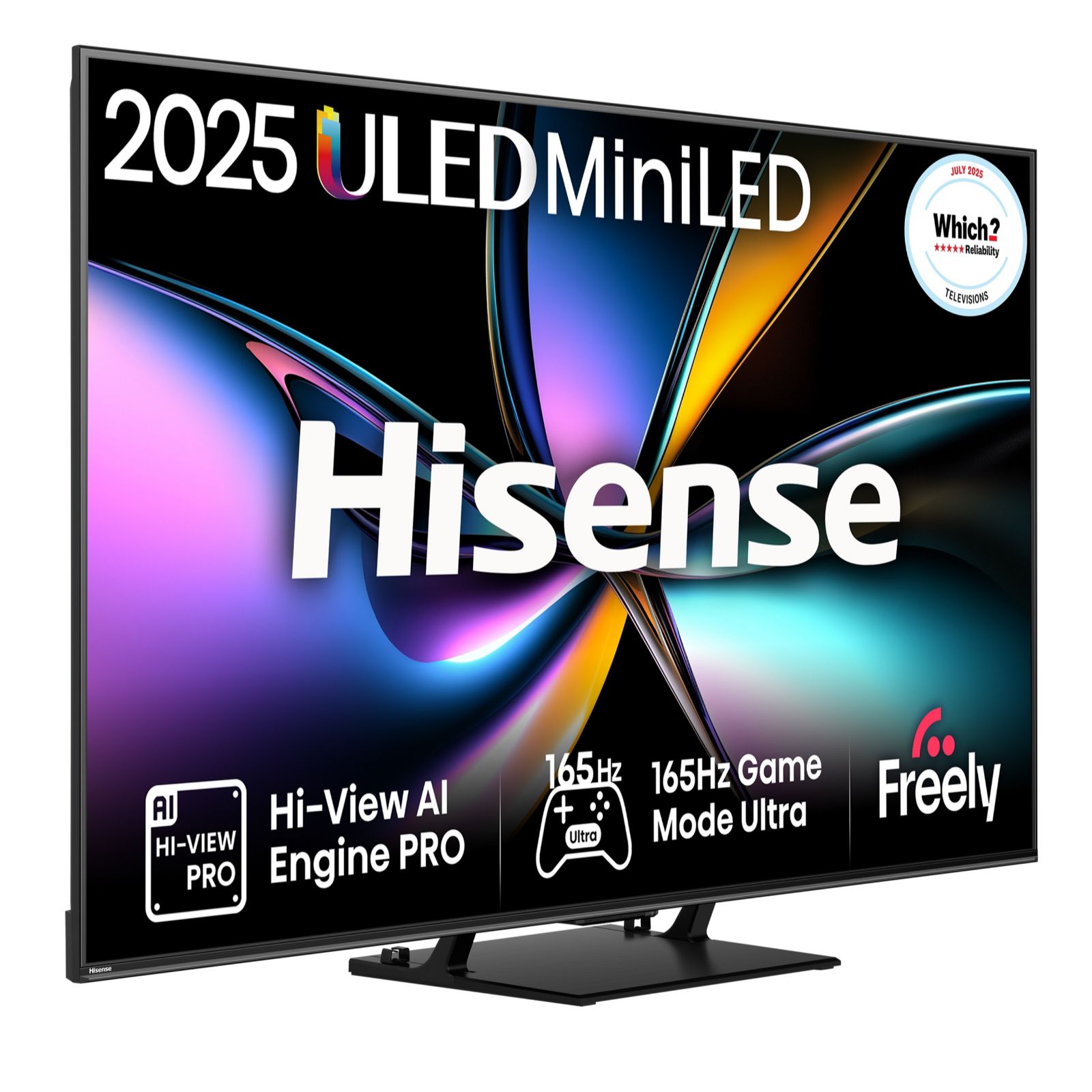 Hisense U7Q PRO 55" Mini LED 4K 165Hz Smart AI TV with Freely - QVC UK