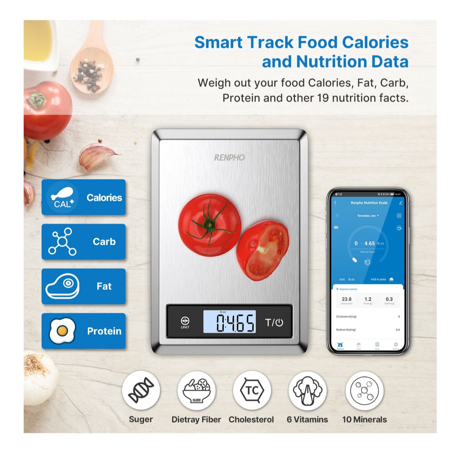 RENPHO Smart Nutrition Scale - QVC UK