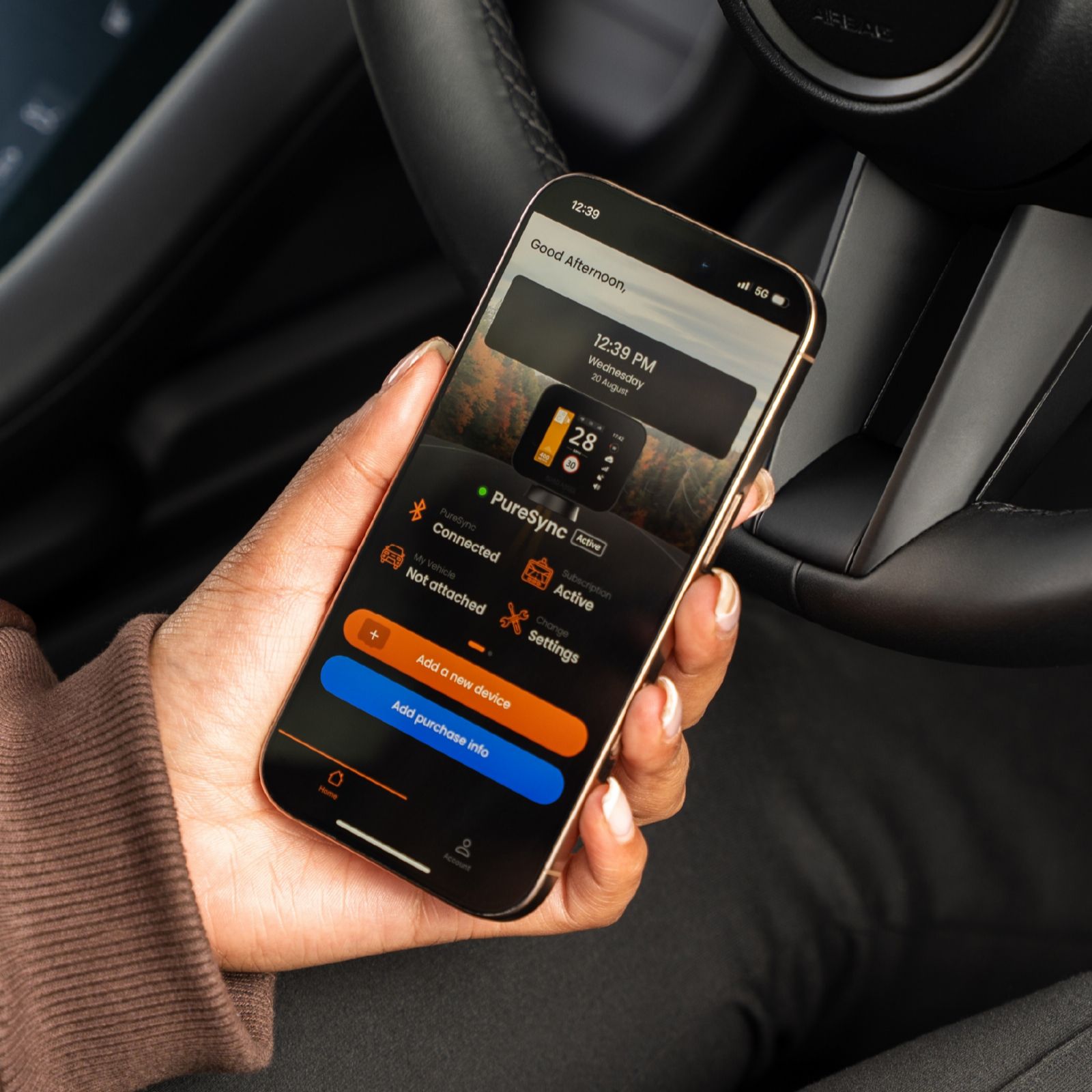 Road Angel Pure Sync Speed Camera Detector Connected Plus Bundle - QVC UK