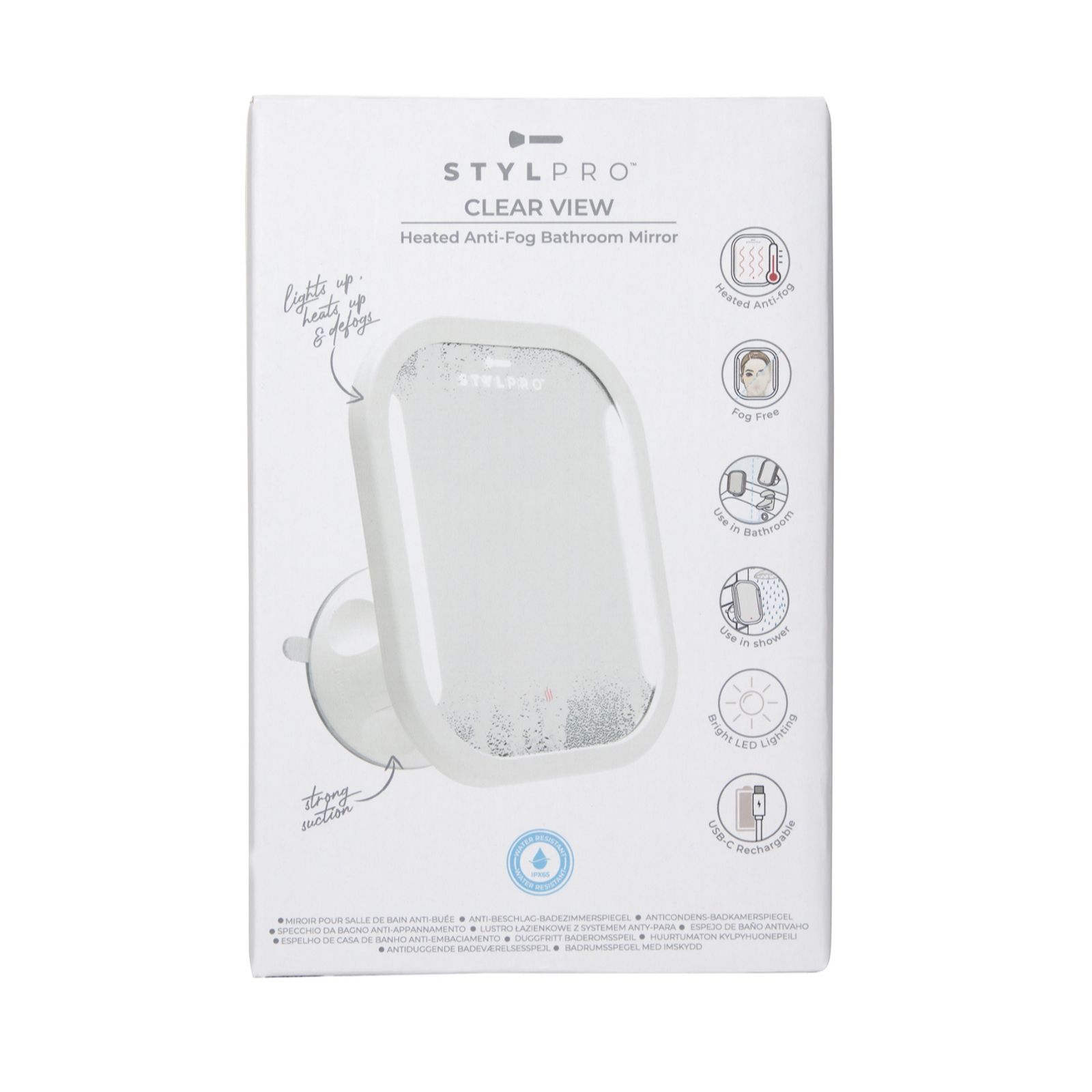 STYLPRO Clear View Anti-Fog Bathroom Mirror - QVC UK