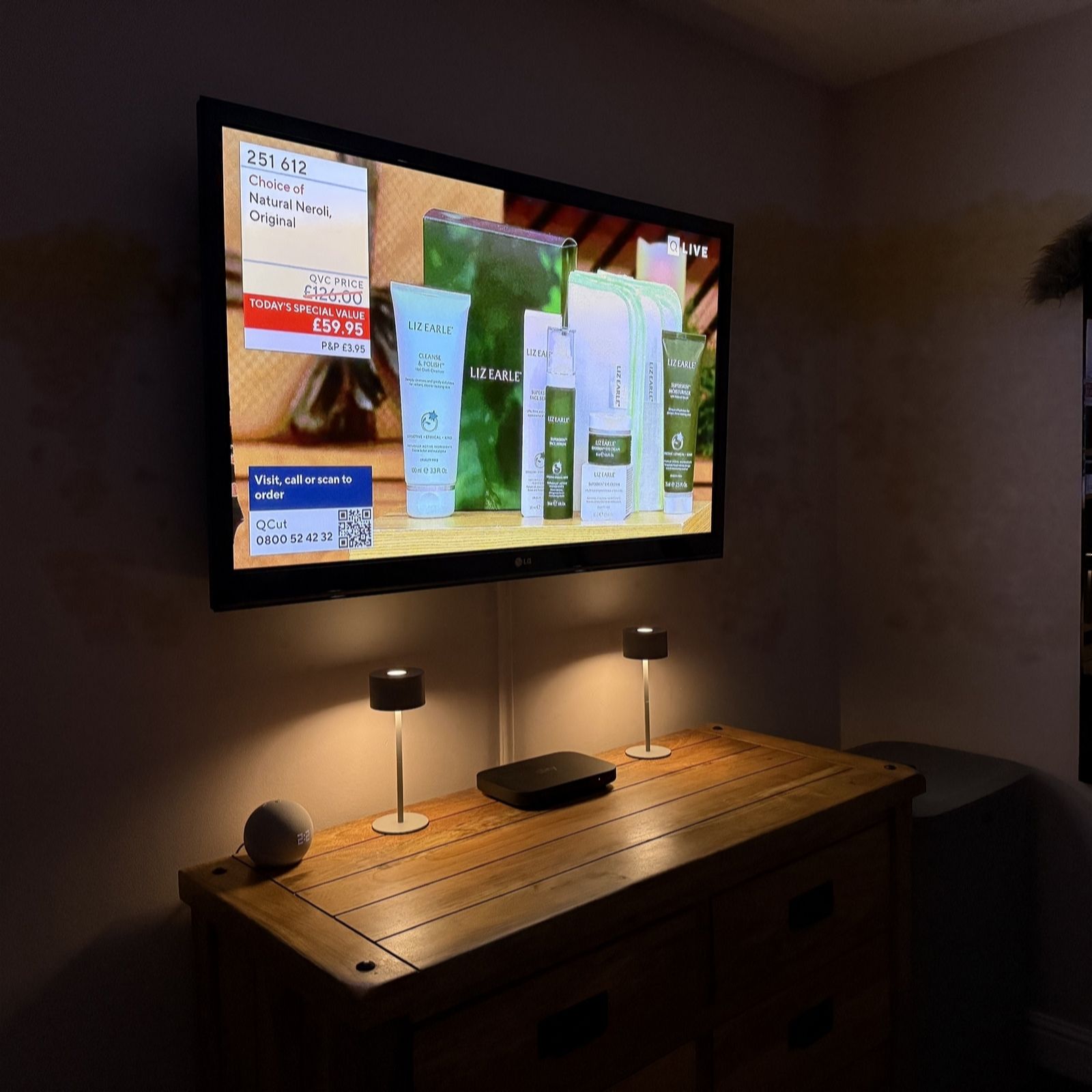 Outlet SFIXX LED Rechargeable Table Lamp Set of 2 - QVC UK