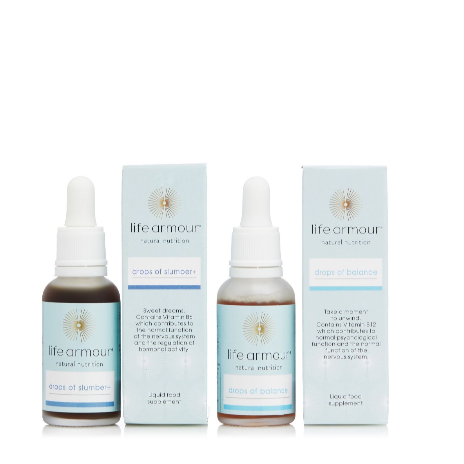 Life Armour Drops of Slumber+ & Drops of Balance 30ml Duo - QVC UK