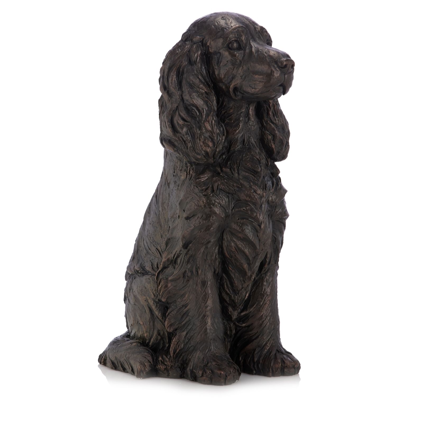 Outlet Garden Reflections Coco the Spaniel Dog Sculpture - QVC UK