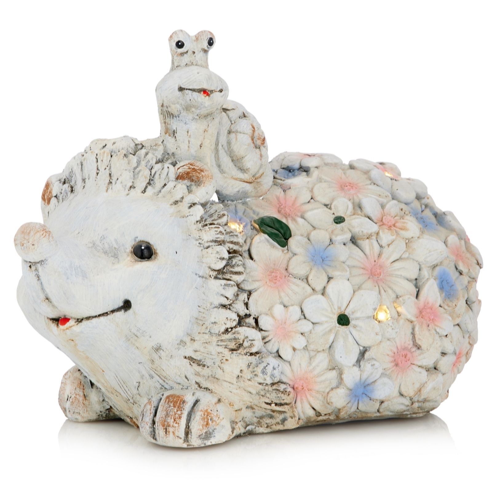 Outlet Garden Reflections Solar Hedgehog with Snail - QVC UK