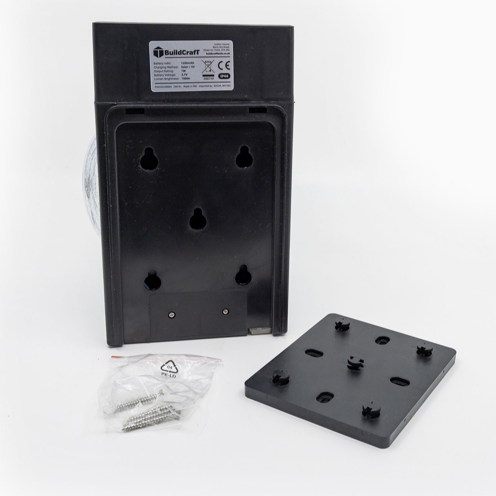 Outlet Buildcraft Crackle Glass Solar Motion Sensor Light - QVC UK