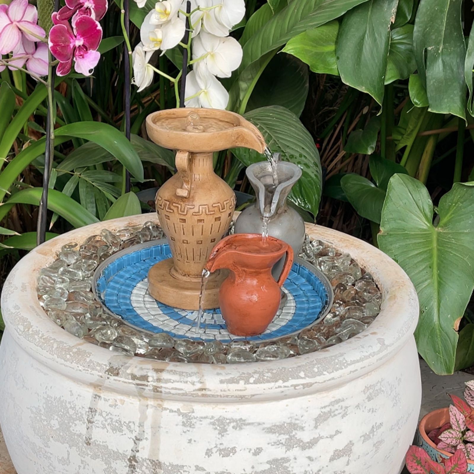 Hydria Greek Water Cascade Fountainhead - QVC UK