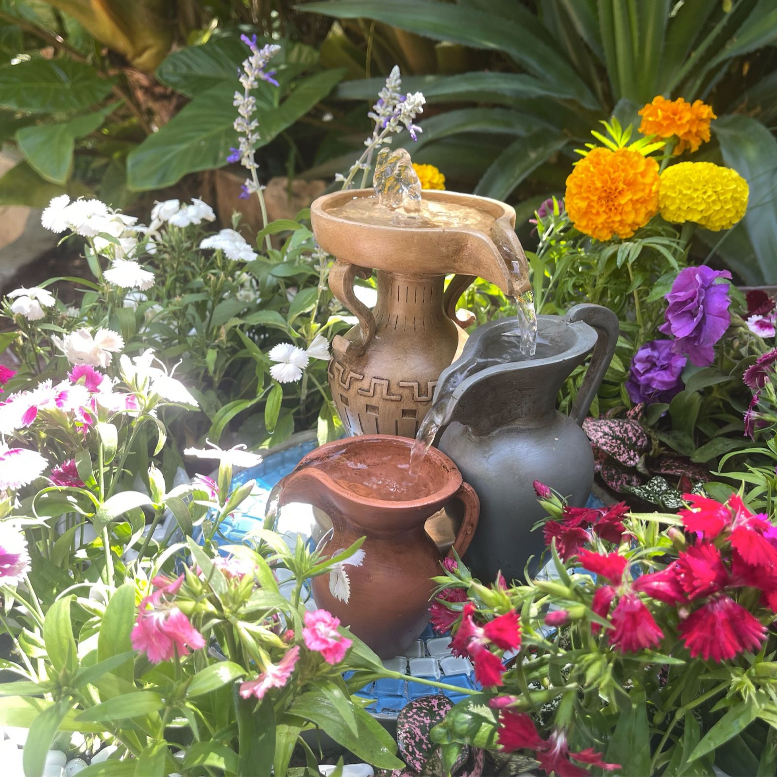 Hydria Greek Water Cascade Fountainhead - QVC UK