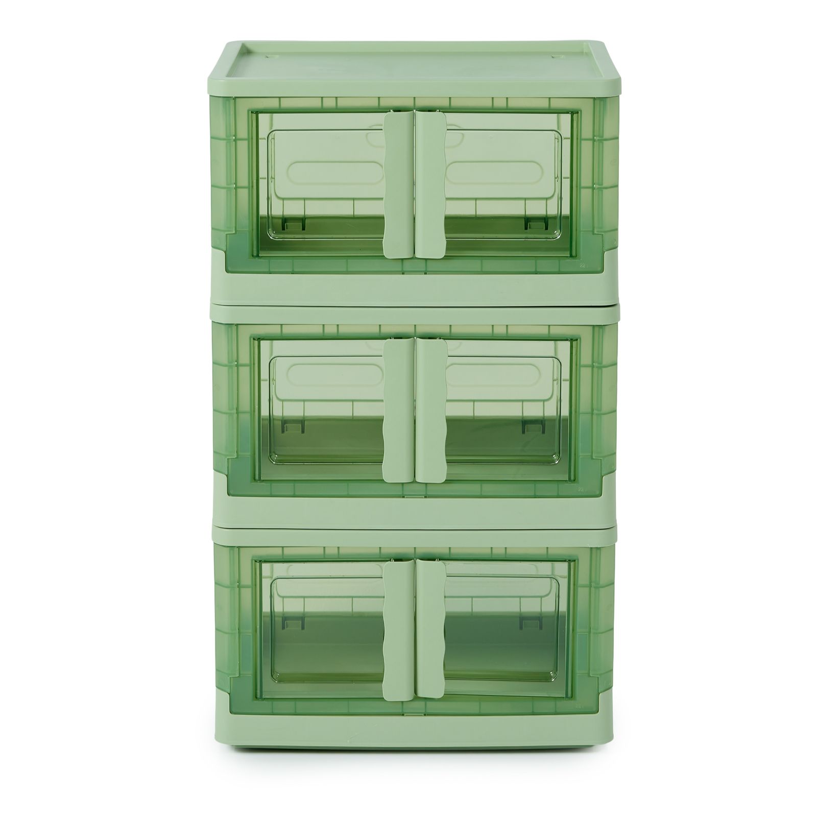 Organised Options Set of 3 42L Collapsible Storage Boxes - QVC UK