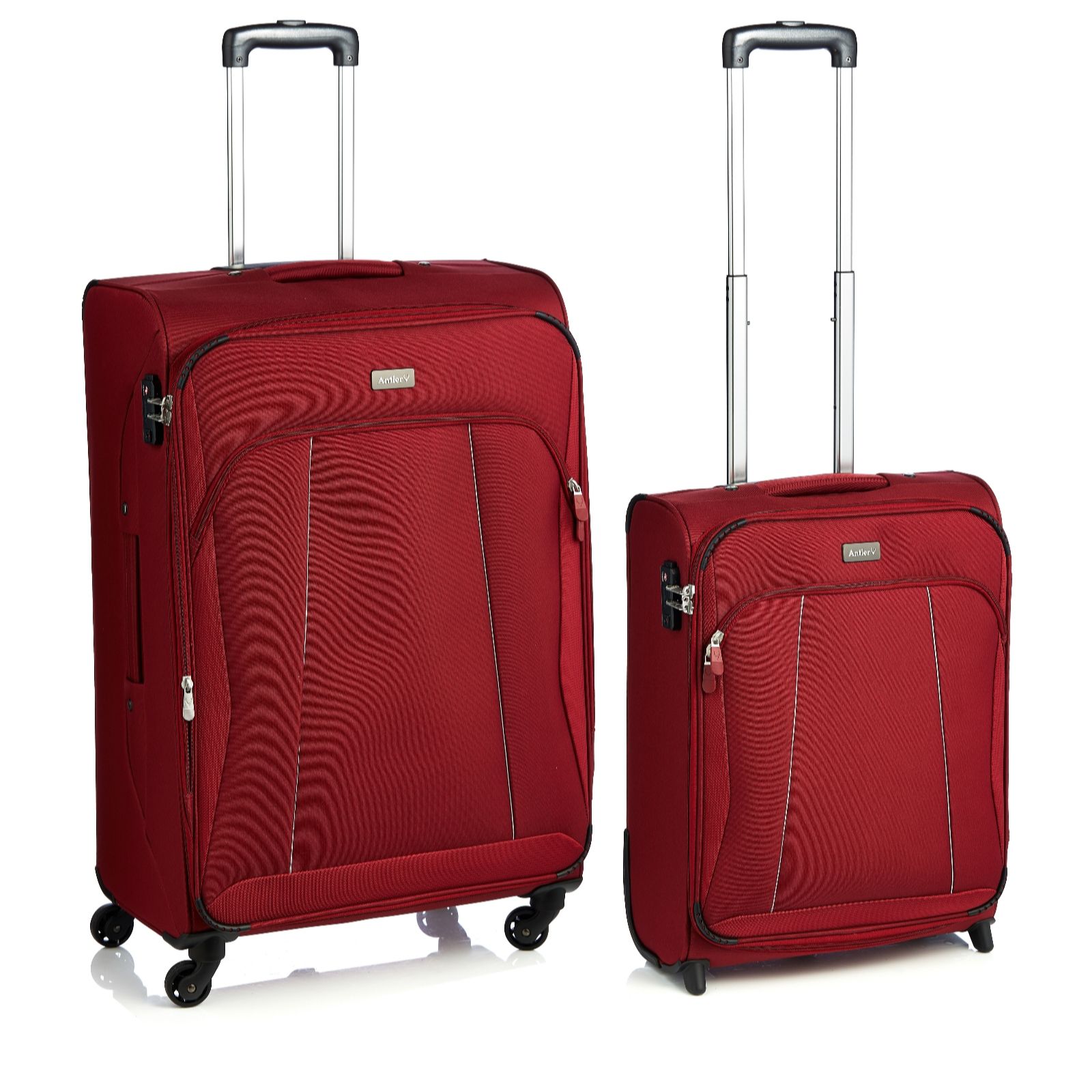 Antler Galaxy Set Of 2 Suitcases Large Cabin QVC UK