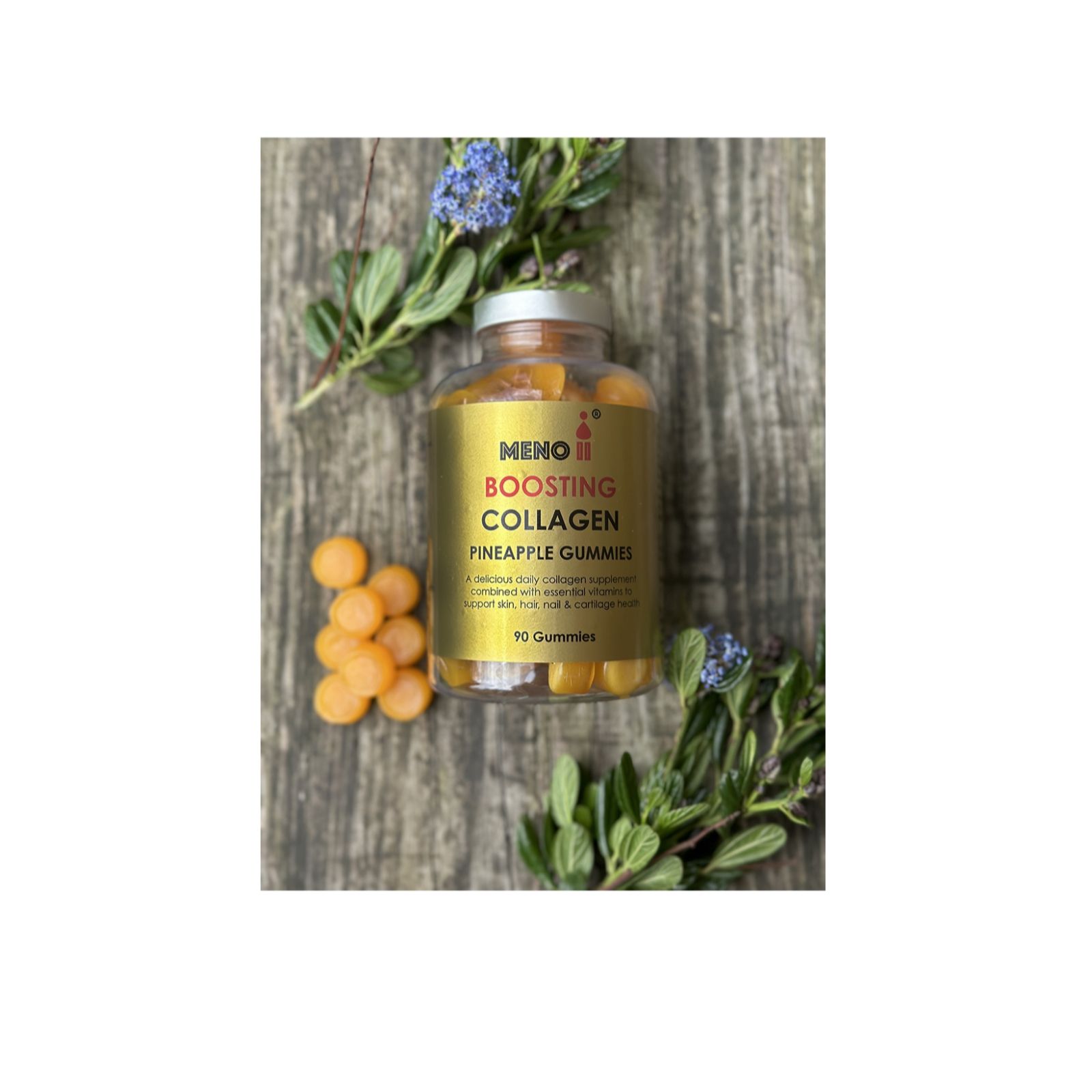 Meno Boosting Collagen Pineapple Gummies - QVC UK