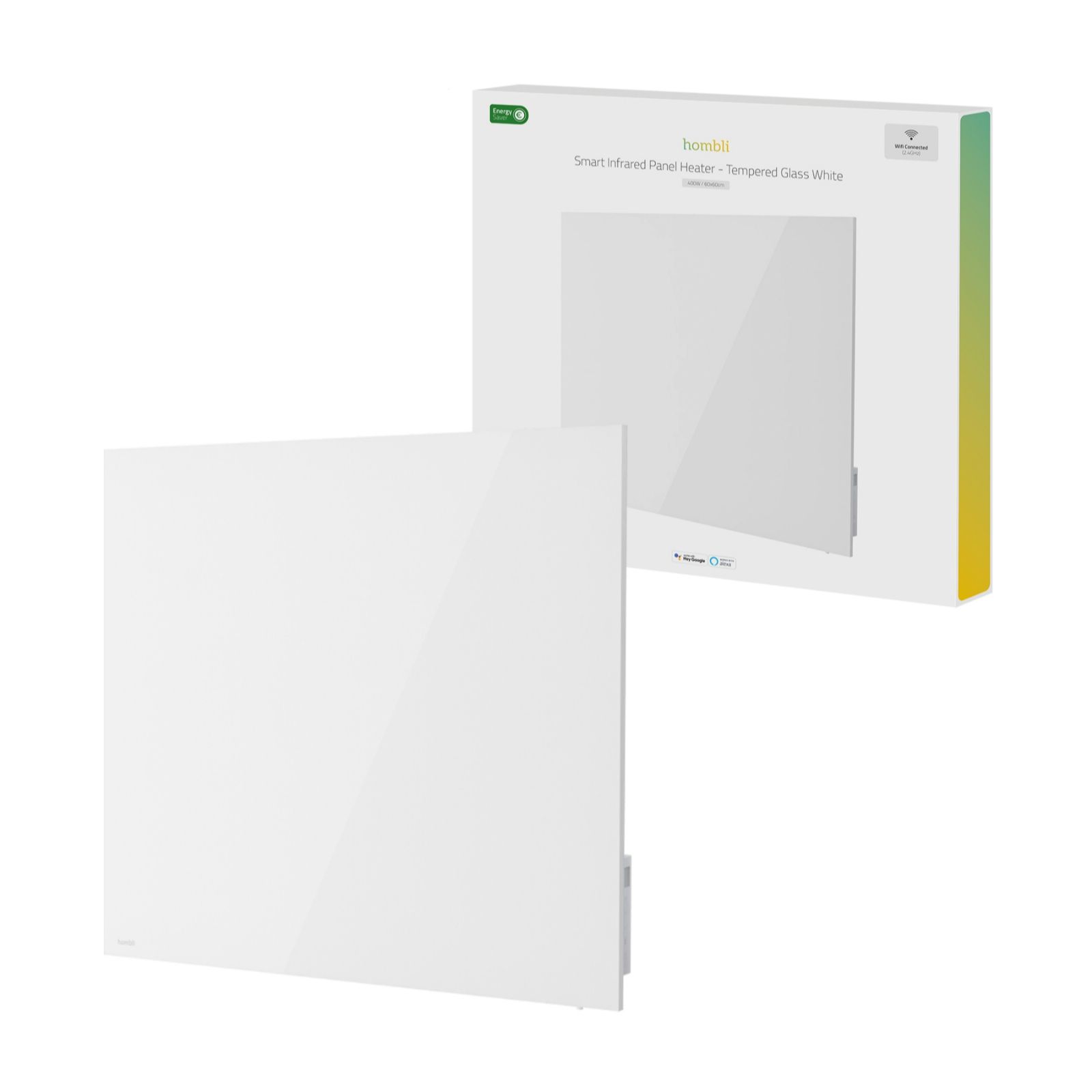 Hombli Smart Infrared Glass Heatpanel 400w - QVC UK