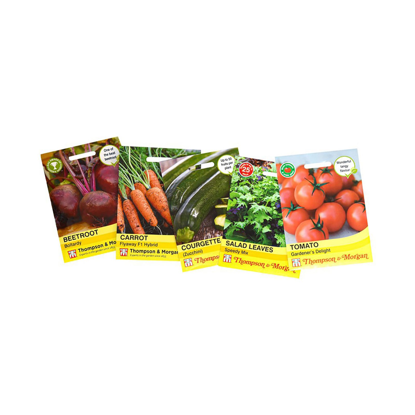 Thompson & Morgan Nurserymans Choice Vegetable Seed 25 Packets Fibre ...