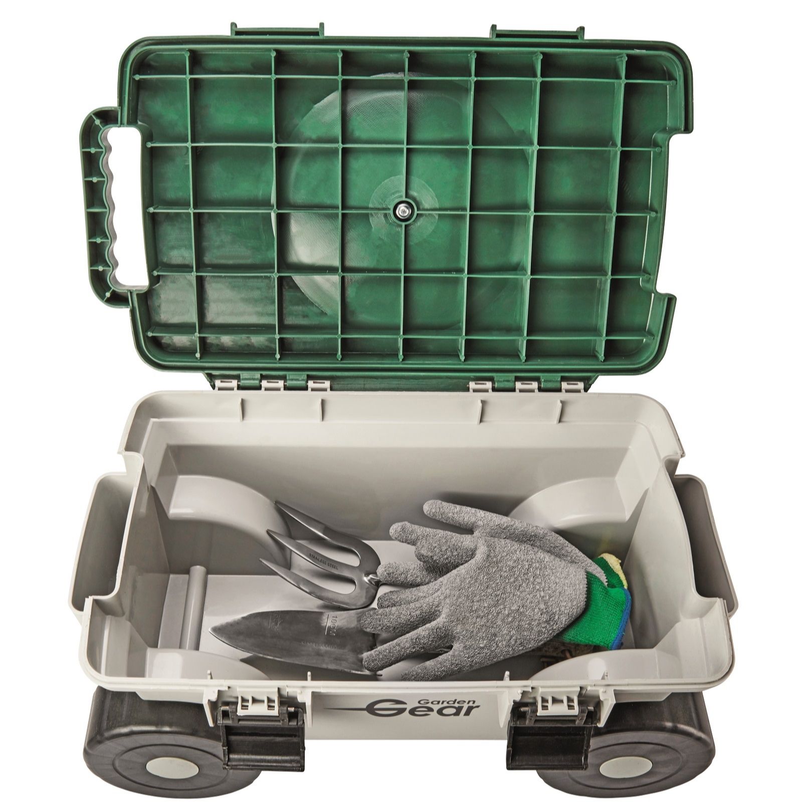 Thompson & Morgan Garden Mobile Rotating Seat & Tool Store - QVC UK