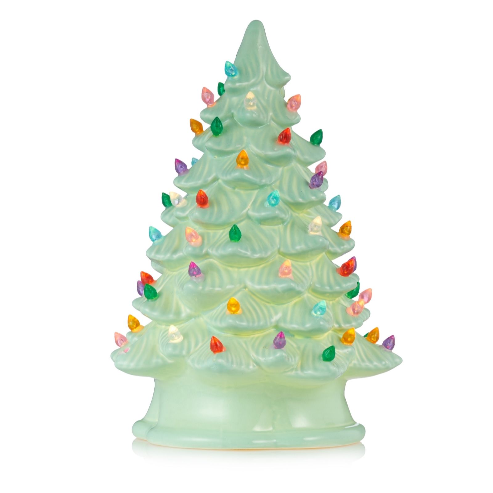 Santa Express Pre-Lit Vintage Style Christmas Tree Ornament - QVC UK