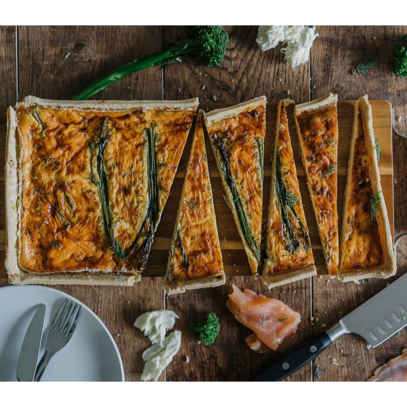 Toppings 1.3kg Large Christmas Quiche - QVC UK