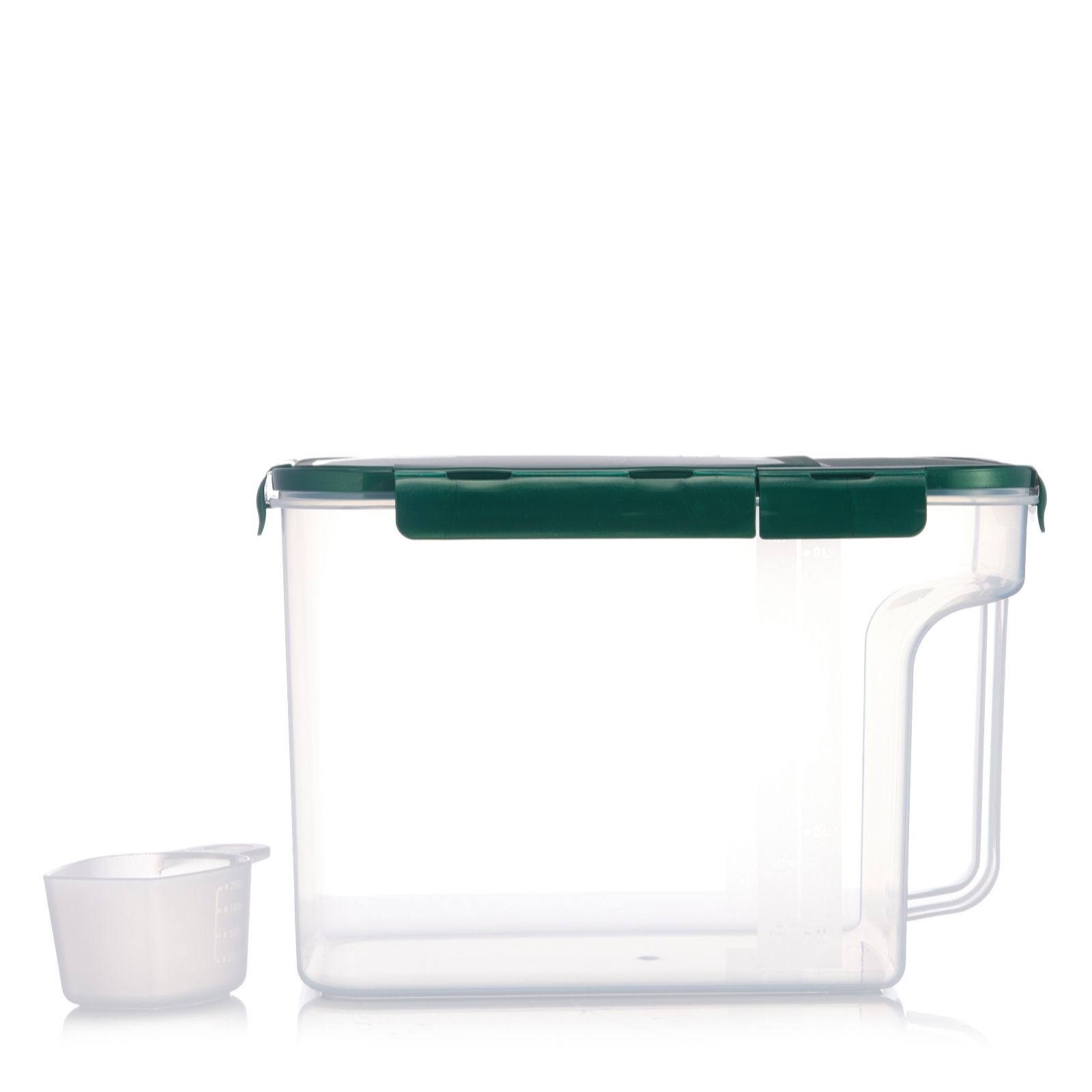 Lock & Lock 42 Cup Flip Top Storage Container with Handle & Scoop - QVC UK