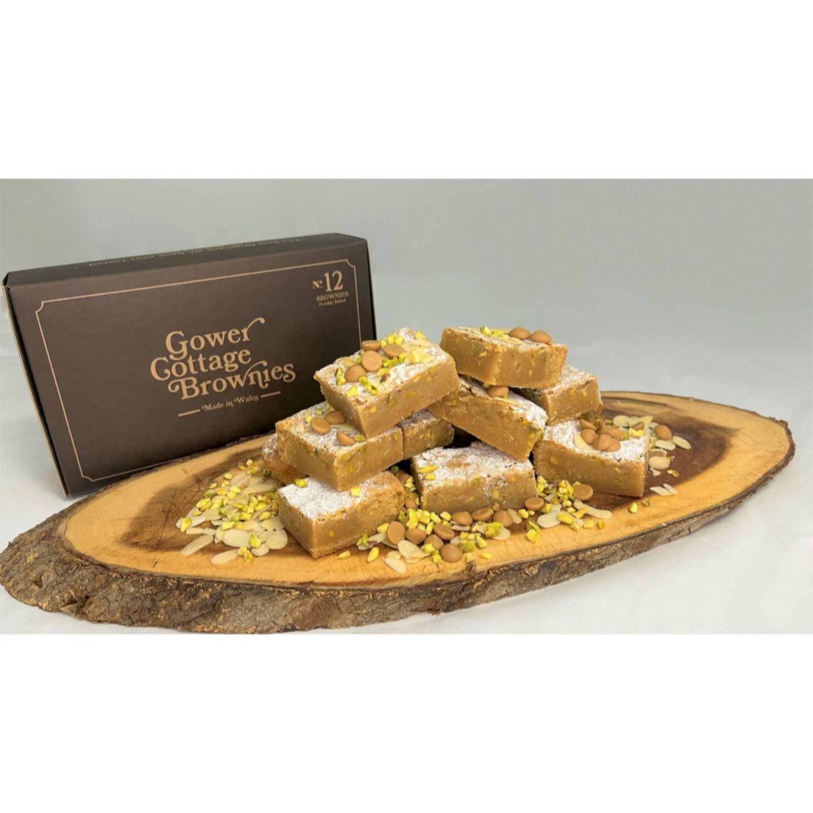 Gower Cottage Limited Edition Set of 12 Burfi Blondie Brownies - QVC UK