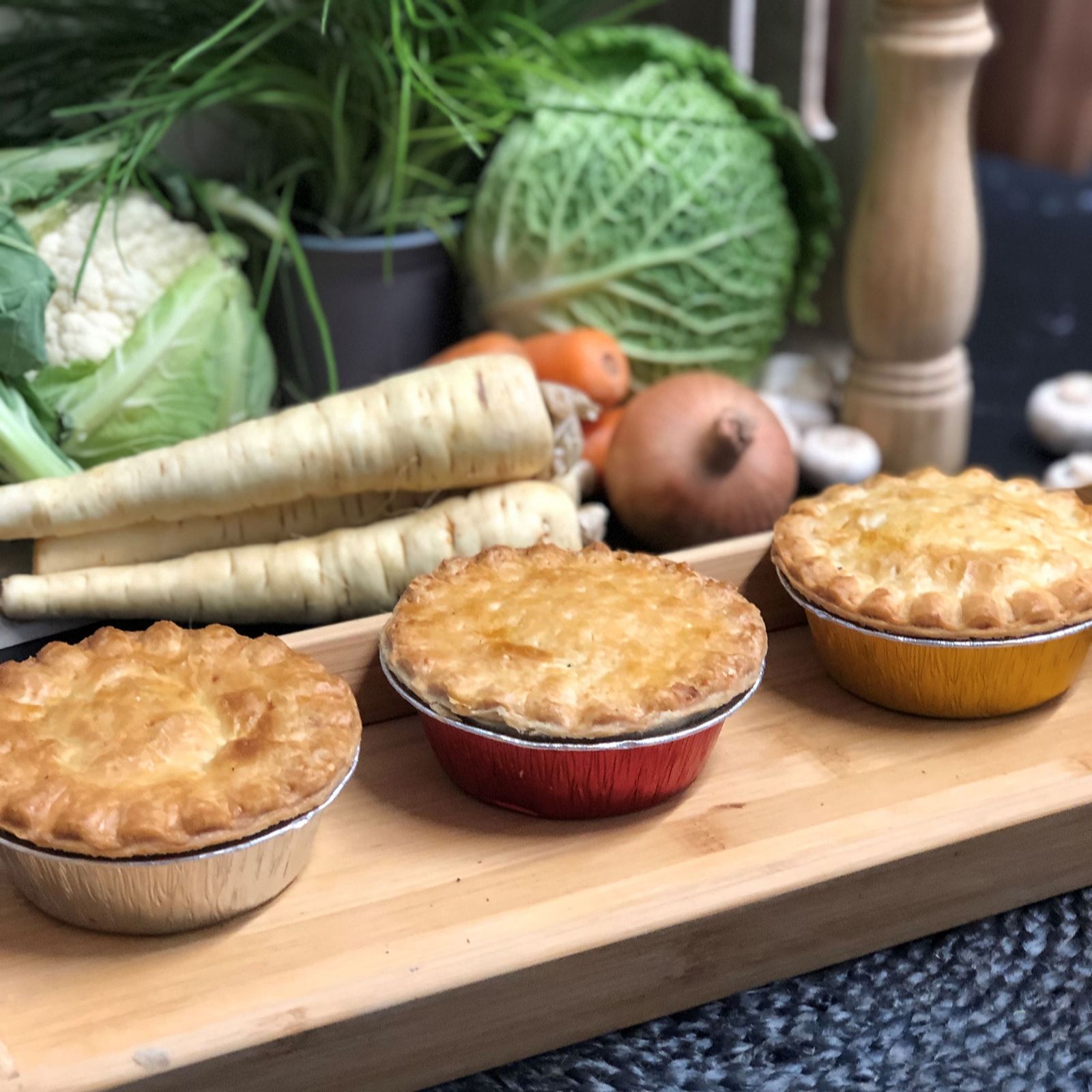 The Lewis Pie by Wilfred's Everyday Set of 6 Traditional Pies - QVC UK