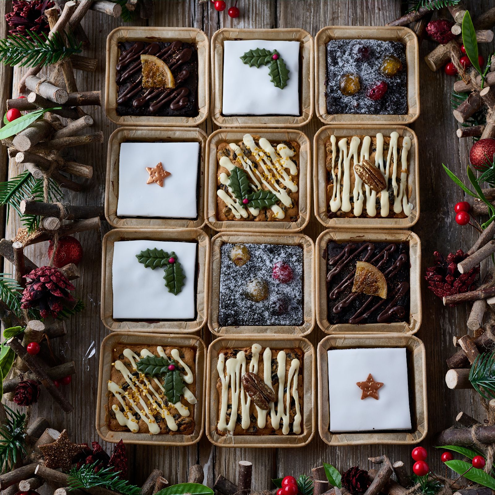 The Original Cake Company 12 Days Of Christmas Advent Calendar - QVC UK