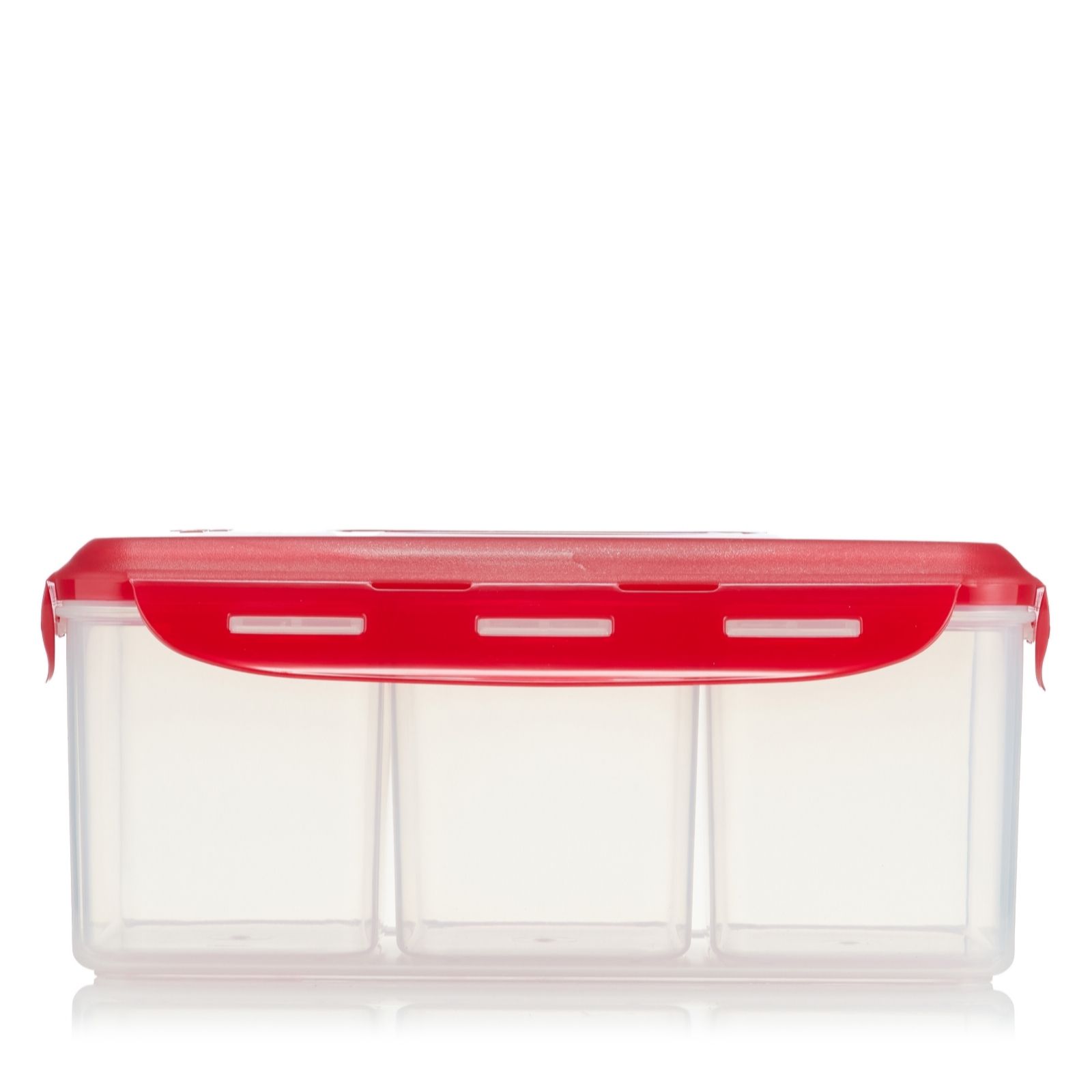 Outlet Lock & Lock Set of 4 Rectangle Boxes with Handles & Dividers ...