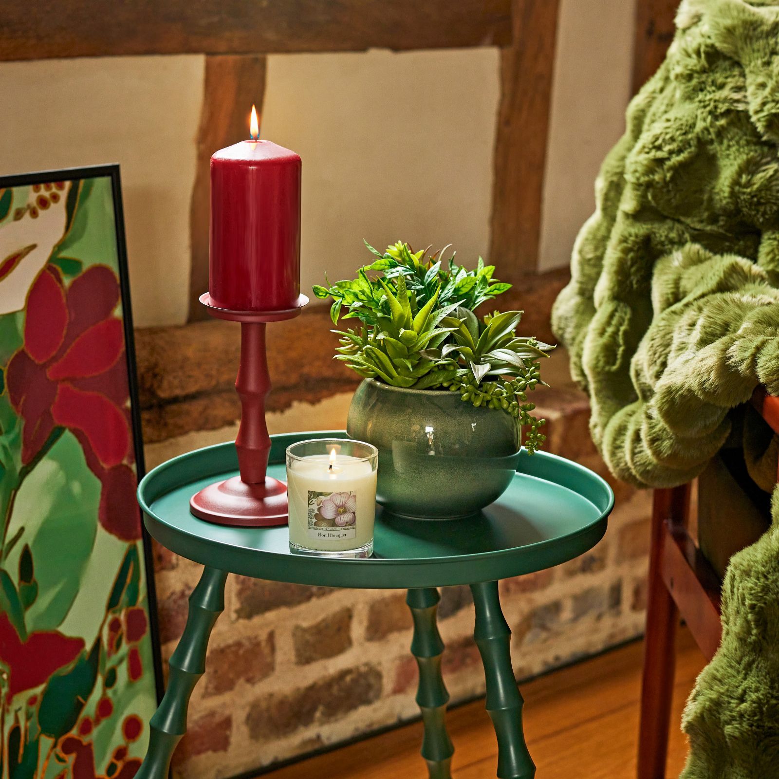 Bundleberry by Amanda Holden Set of 2 Metal Pillar Candlesticks - QVC UK