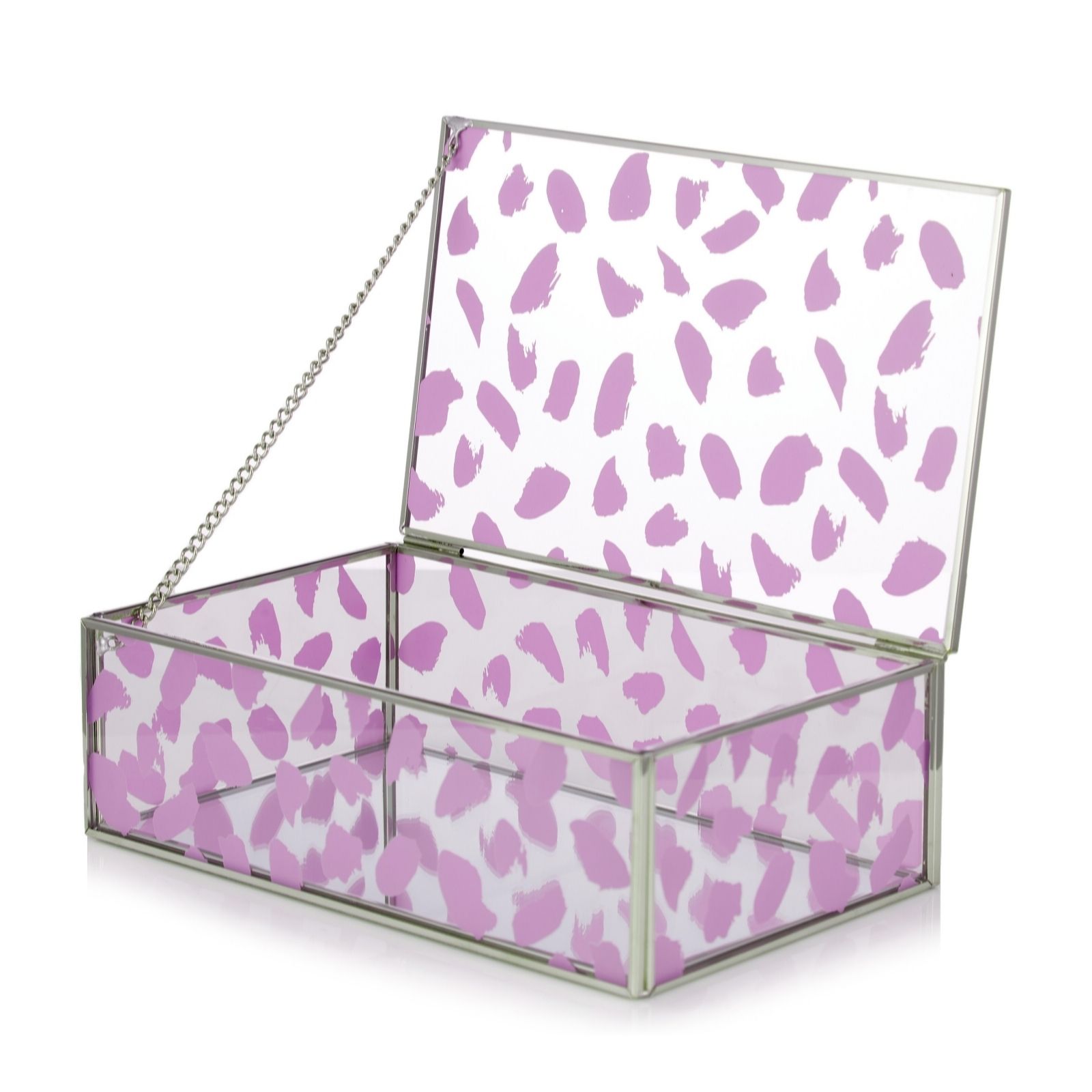 Outlet JM by Julien Macdonald Confetti Glass Trinket Box - QVC UK