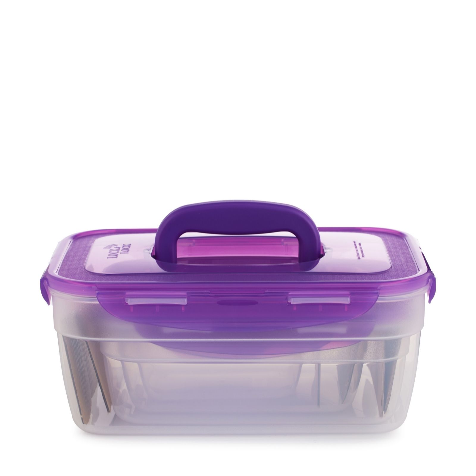 Outlet Lock & Lock 4 Piece Nestable Rectangle Set with Handle Lid - QVC UK